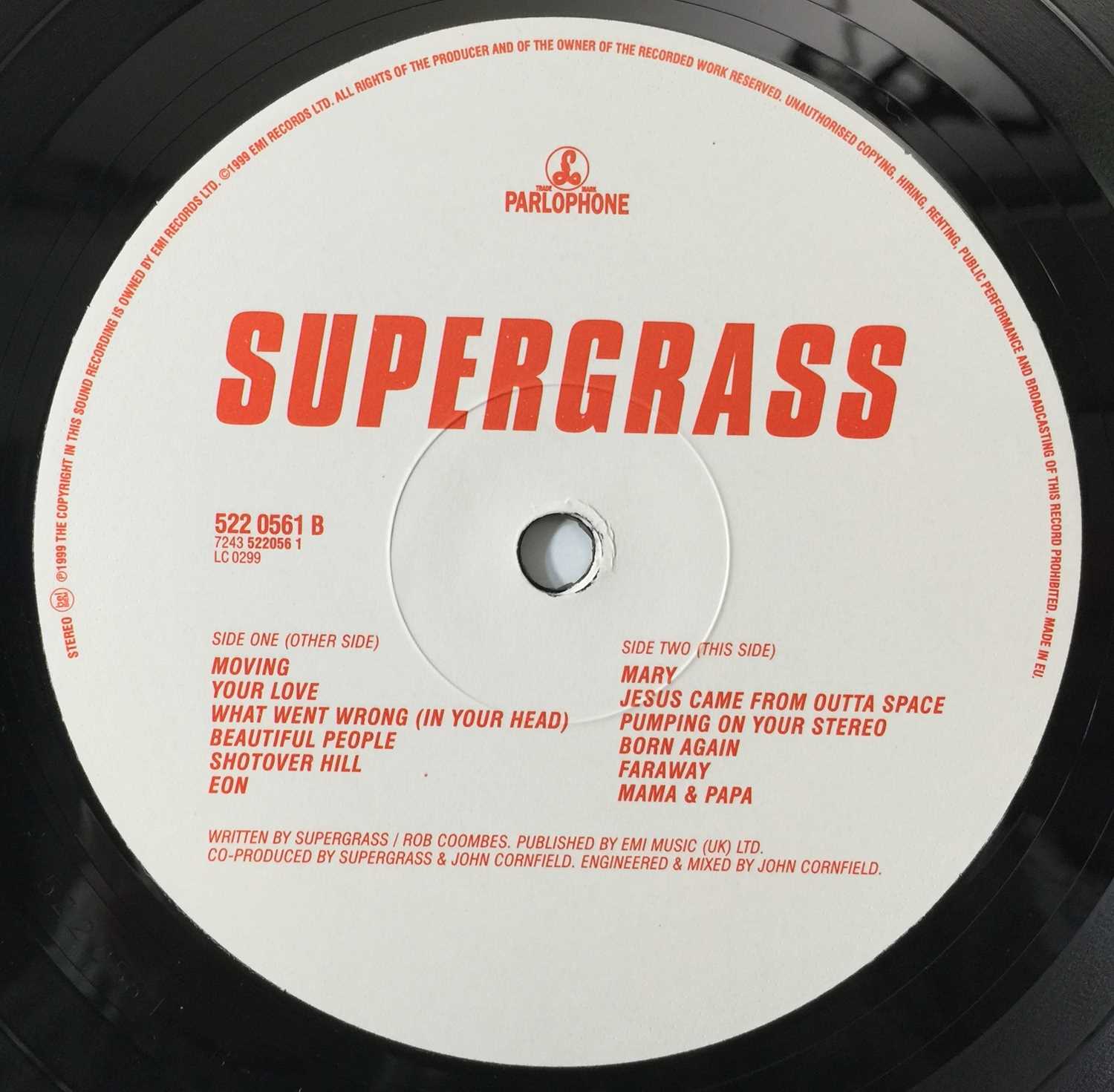 Lot 33 - SUPERGRASS - S/T LP (1999 ORIGINAL