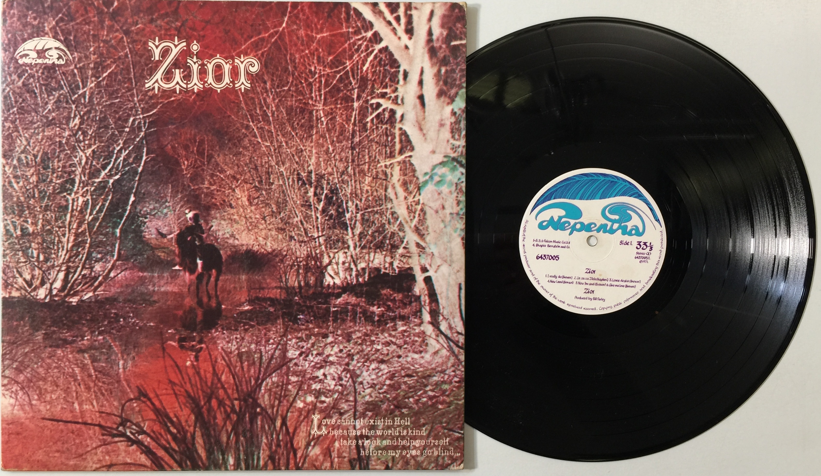 Lot 64 - ZIOR - ZIOR LP (UK ORIGINAL - 6437005)