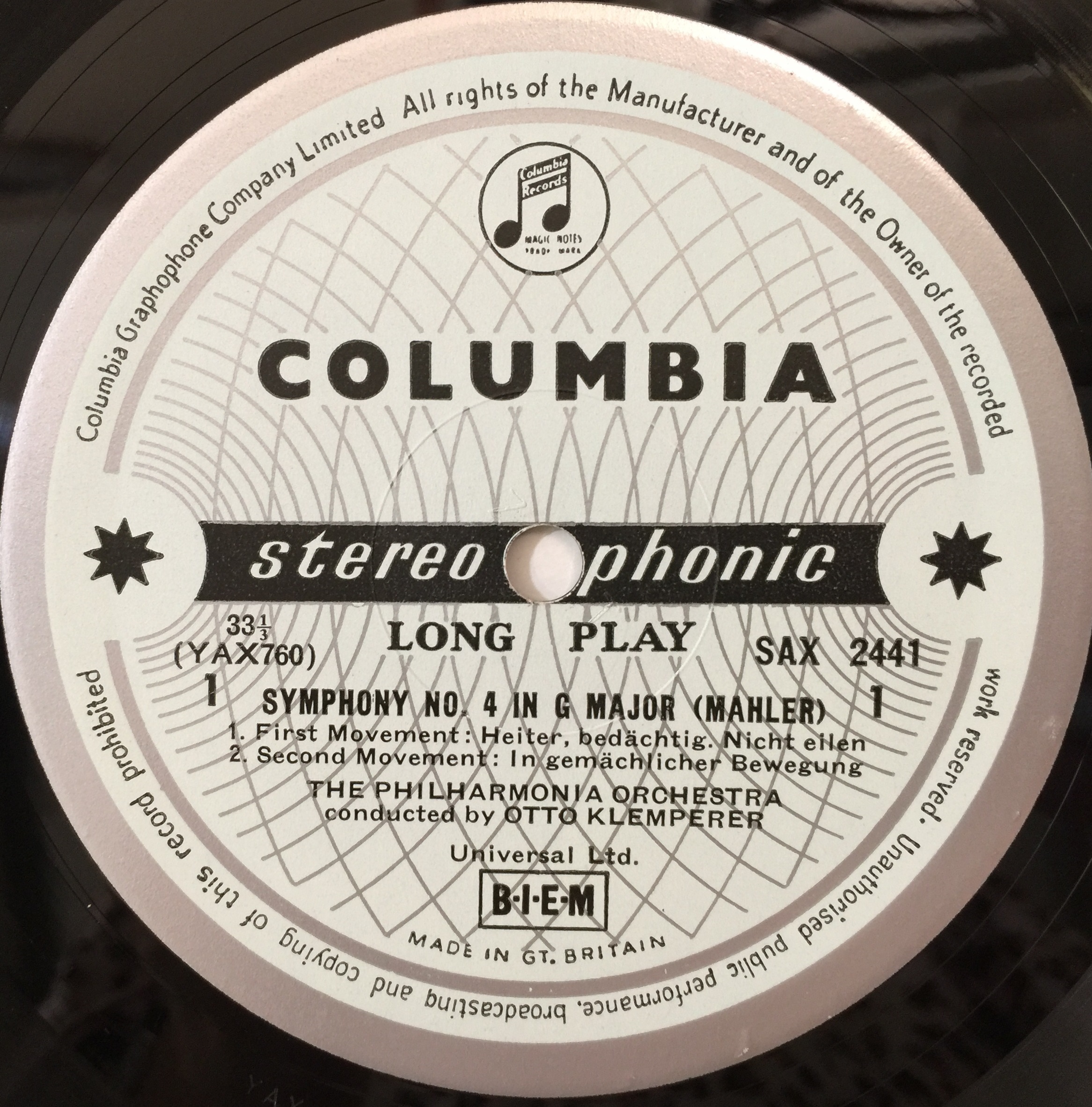 Lot 126 - KLEMPERER/ SCHWARZKOPF - MAHLER: SYMPHONY NO