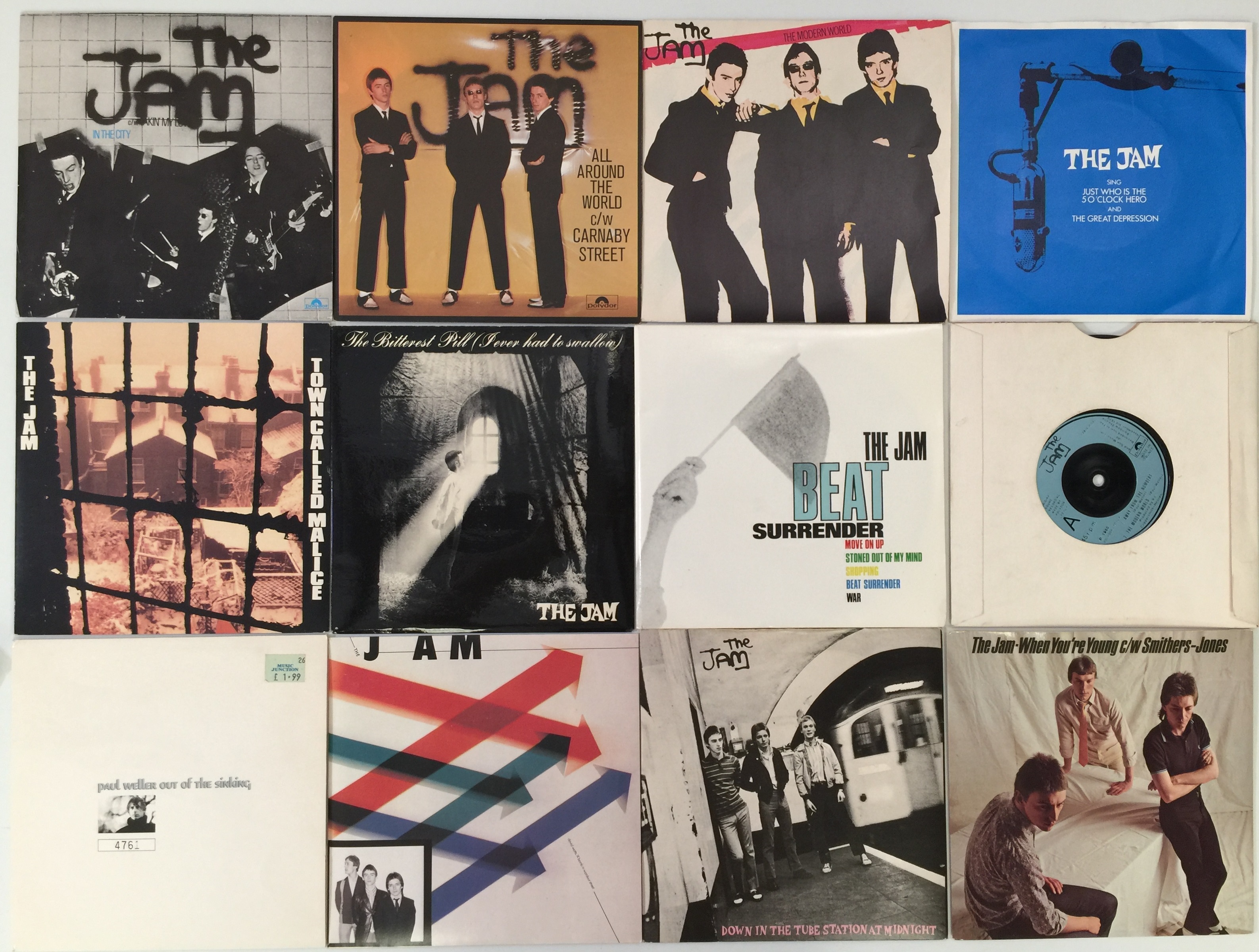 Lot 642 - THE JAM - 7" & LP COLLECTION