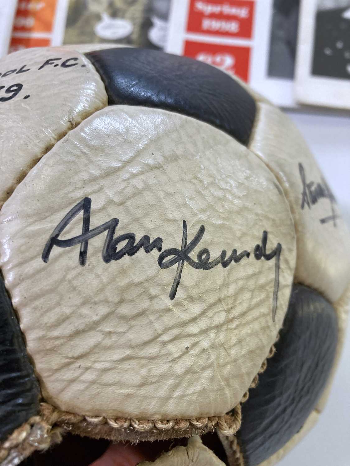 Lot 55 - LIVERPOOL FOOTBALL CLUB - INC SIGNED FOOTBALL