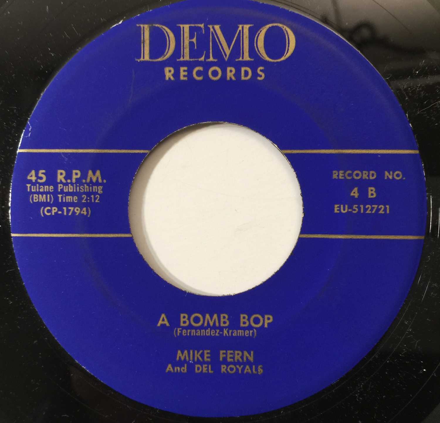Lot 22 - MIKE FERN AND DEL ROYALS - BRAKE JAKE/ A BOMB