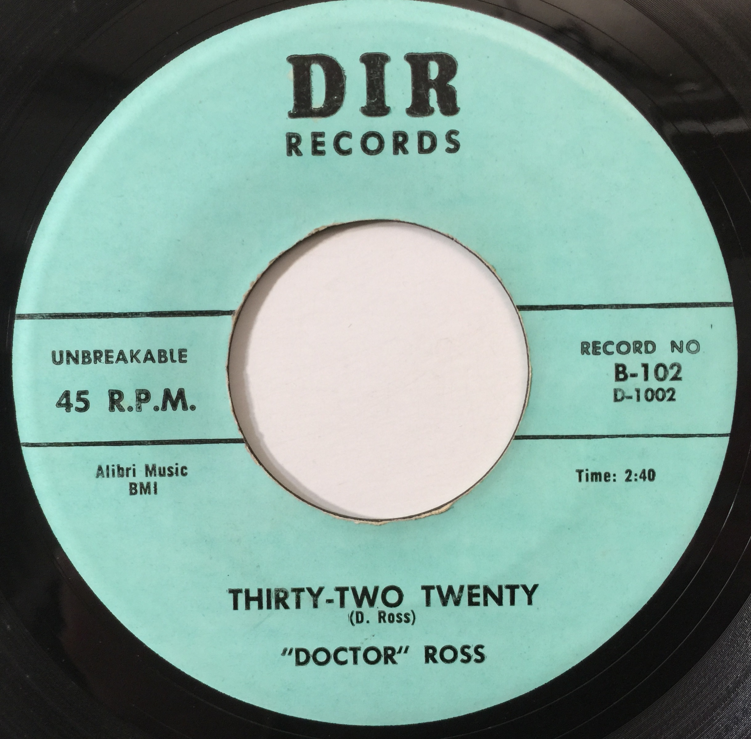 Lot 24 - DOCTOR ROSS - INDUSTRIAL BOOGIE/ THIRTY-TWO
