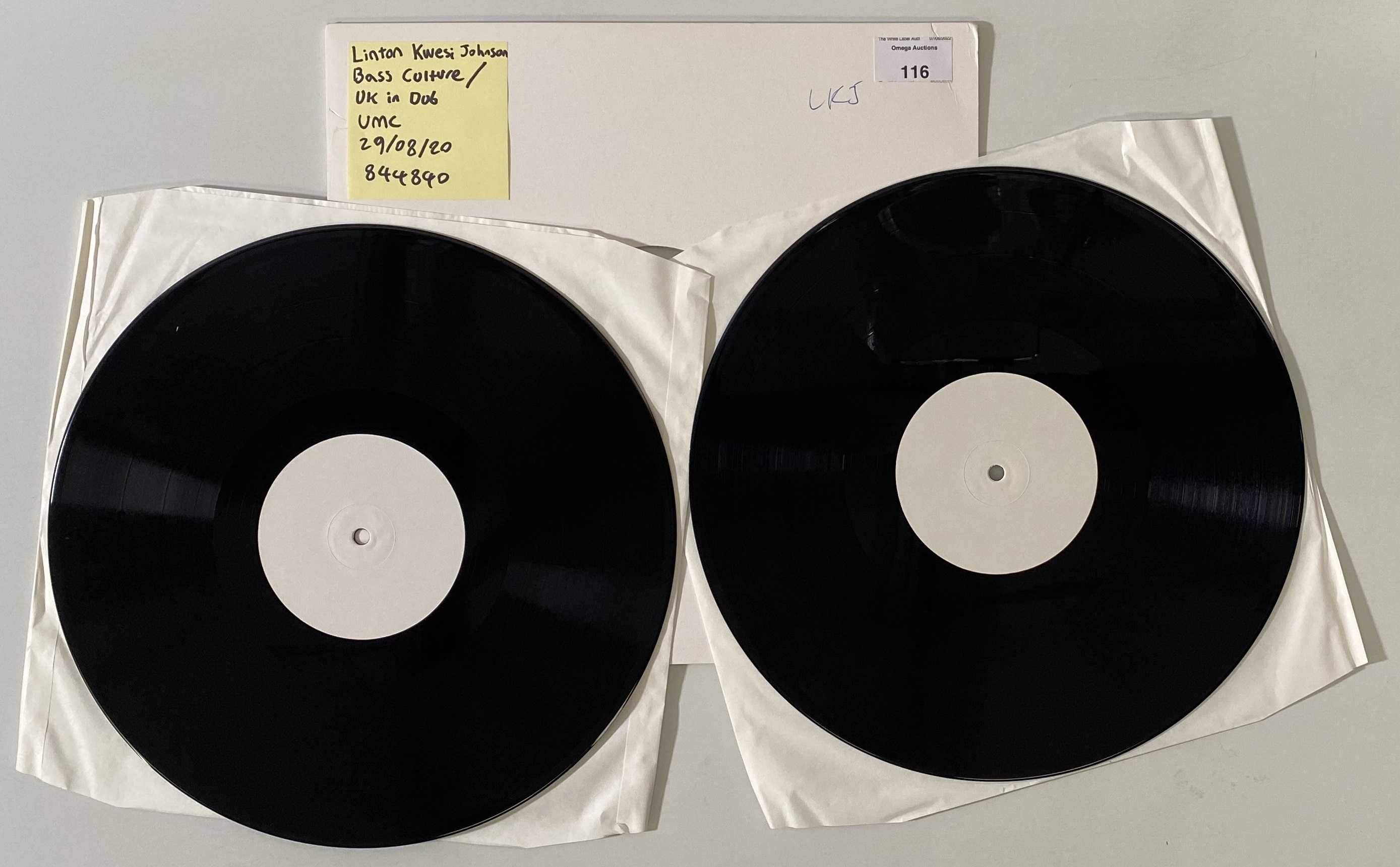 Lot 116 - LINTON KWESI JOHNSON - BASS CULTURE / LKJ IN
