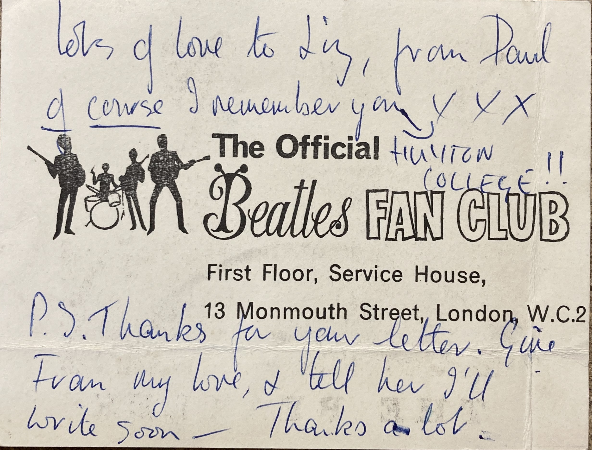 Lot 223 - ALAN WILLIAMS/BOB WOOLER/BERYL ADAMS - PAUL