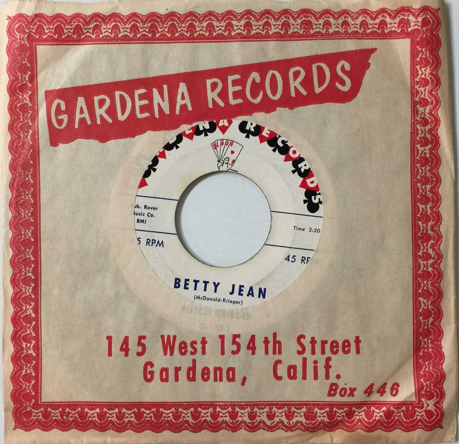 Lot 133 - BUTCH KRIEGER - BETTY JEAN/ HOW DO I STAND 7"