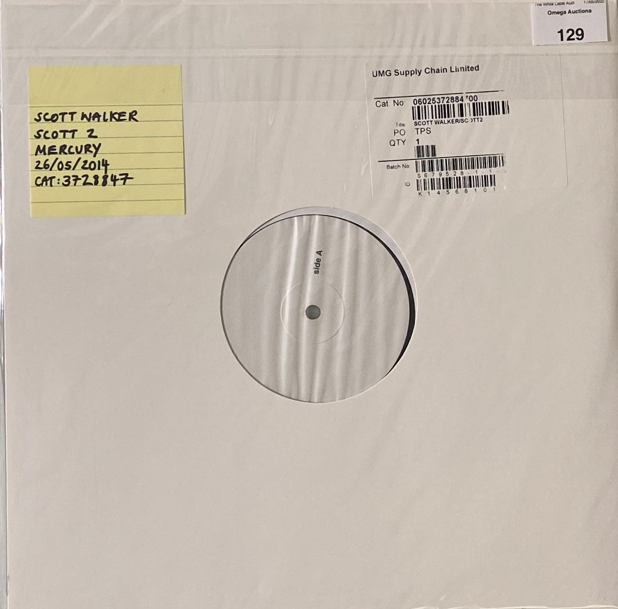 Lot 129 - SCOTT WALKER - SCOTT 2 LP (2014 - MERCURY