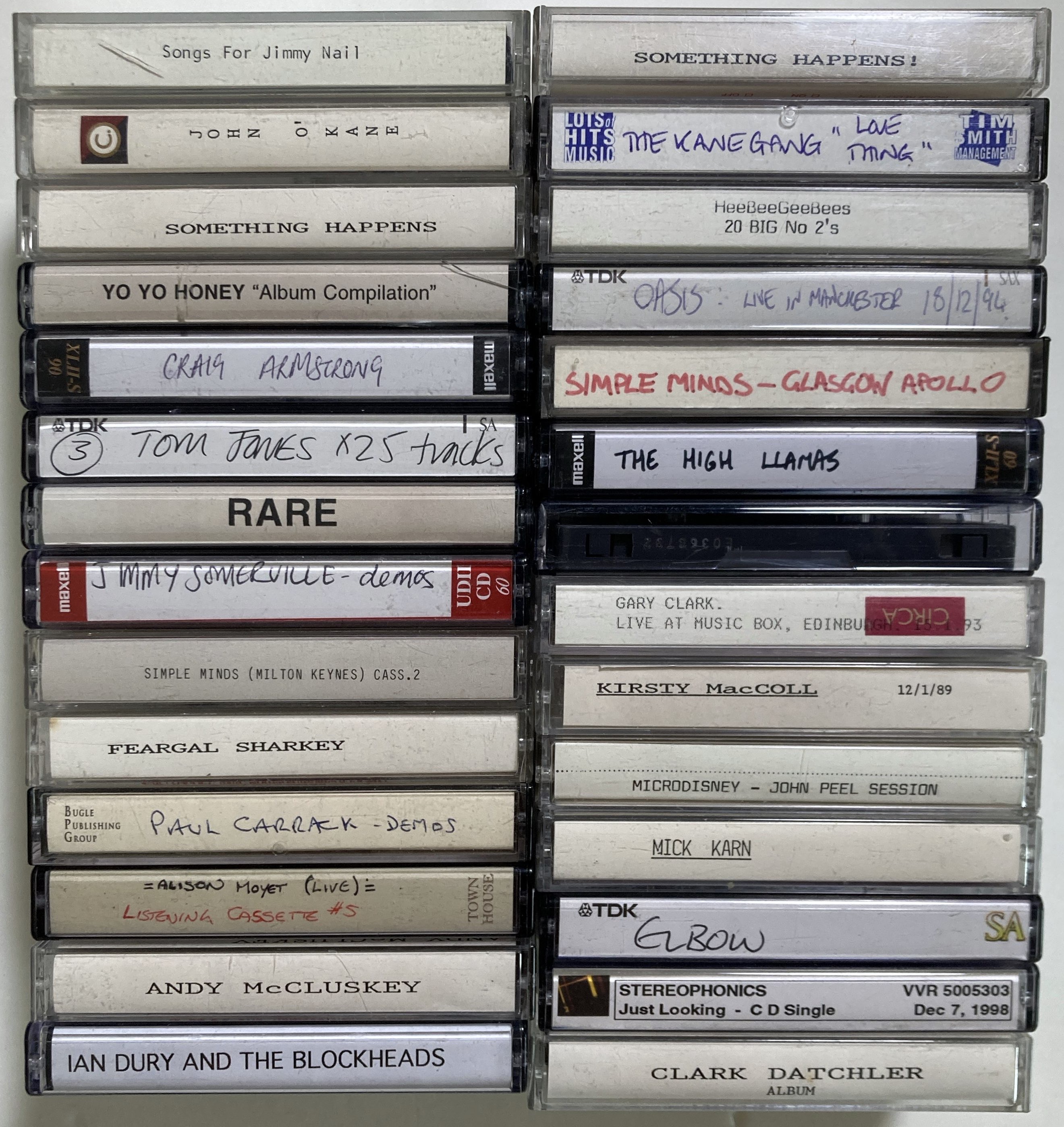 Lot 40 - CASSETTES - DEMOS AND RARE LIVE RECORDINGS