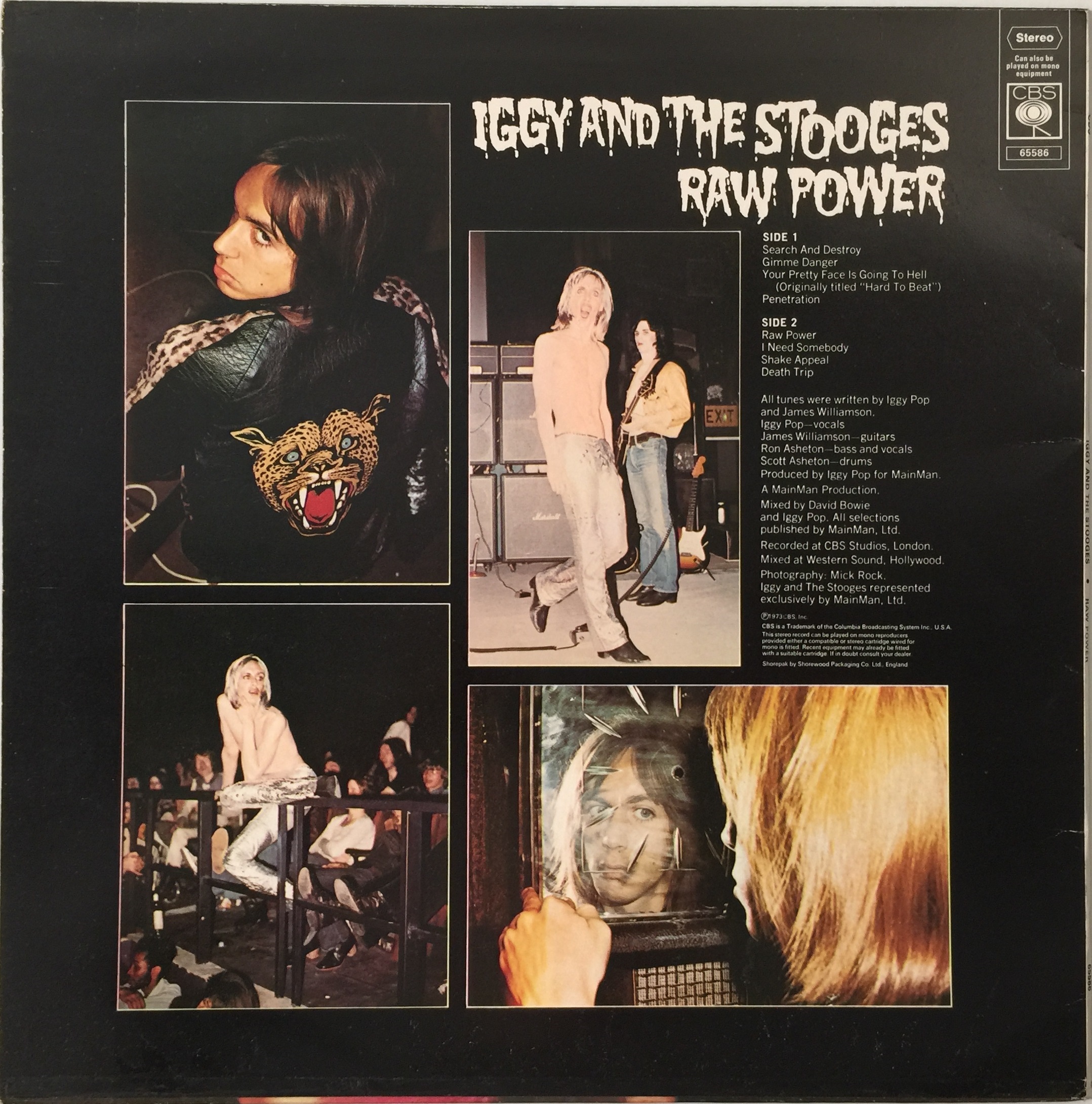 Lot 177 - IGGY AND THE STOOGES - RAW POWER LP
