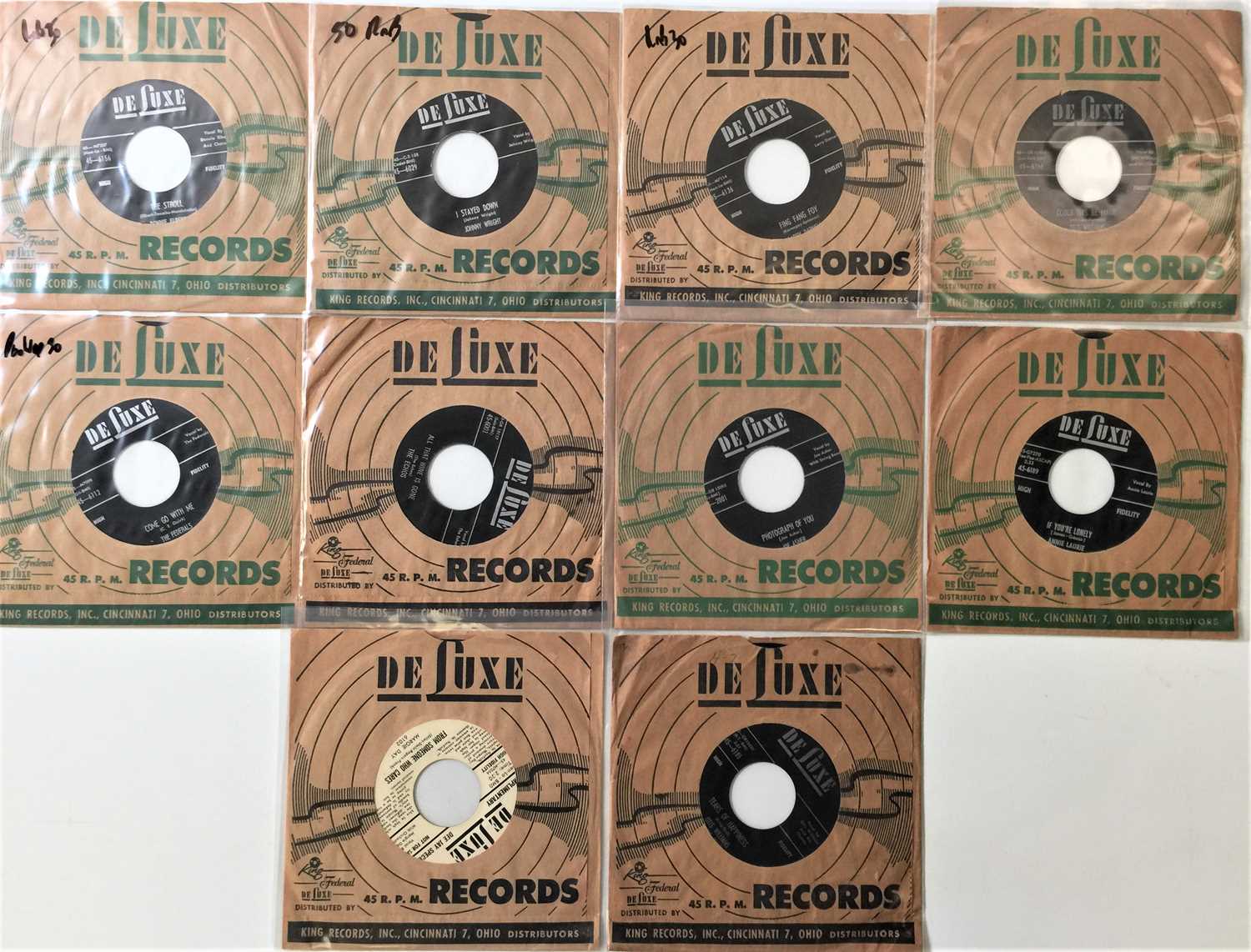 Lot 241 - DELUXE RECORDS - 7" PACK