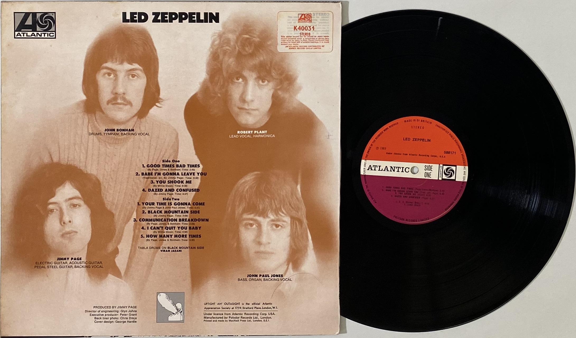 Lot 192 - LED ZEPPELIN - STUDIO LPs (WITH OG/EARLY UK