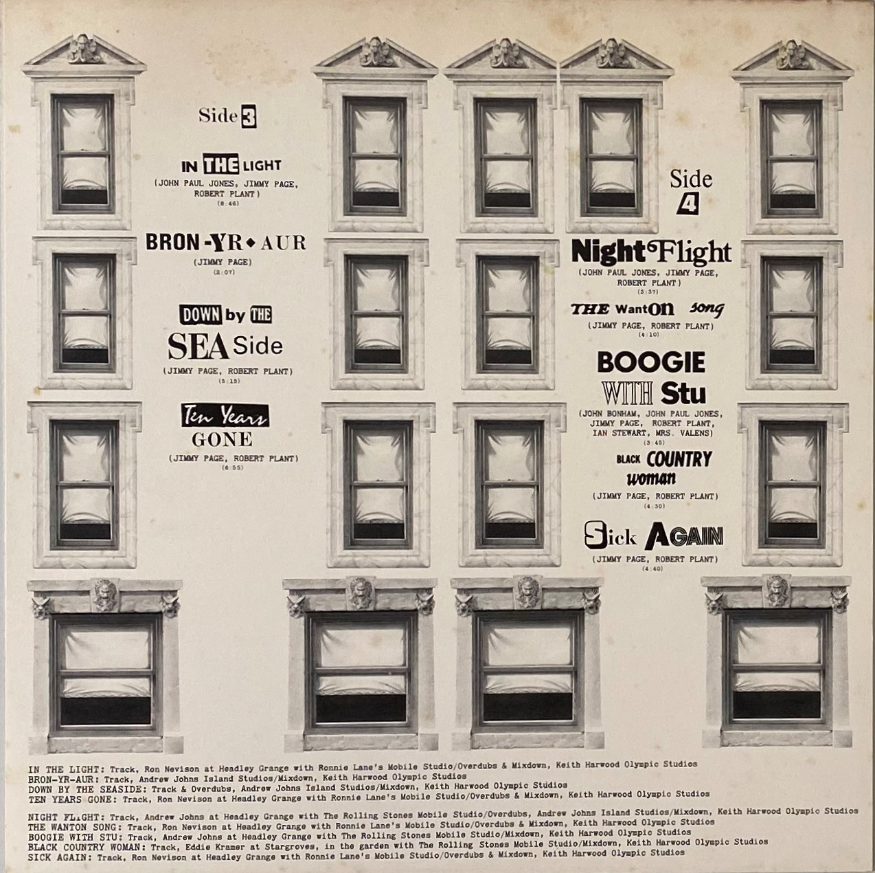 Lot 192 - LED ZEPPELIN - STUDIO LPs (WITH OG/EARLY UK