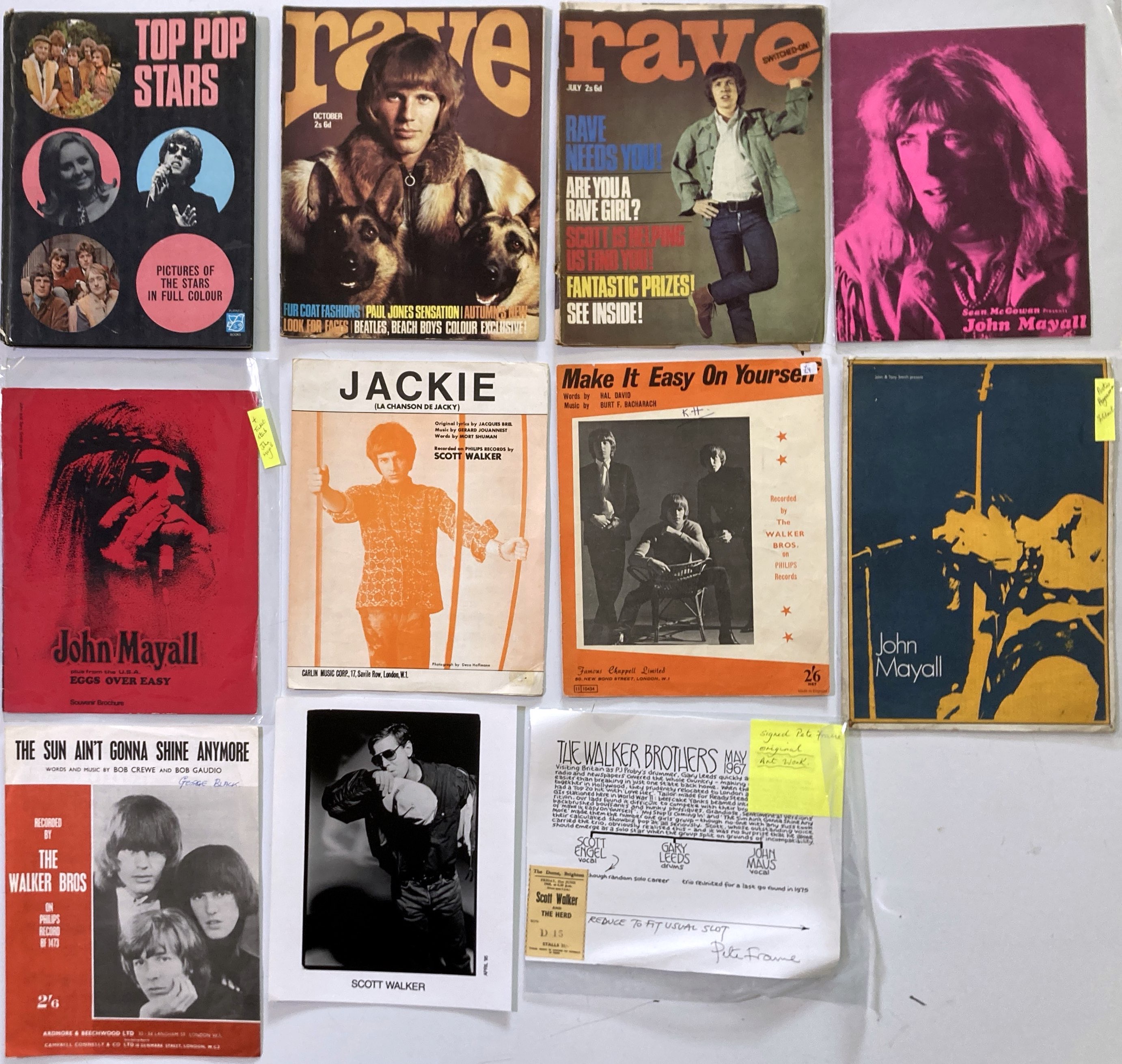 Lot 142 - THE WALKER BROTHERS INC SIGNED PETE FRAME