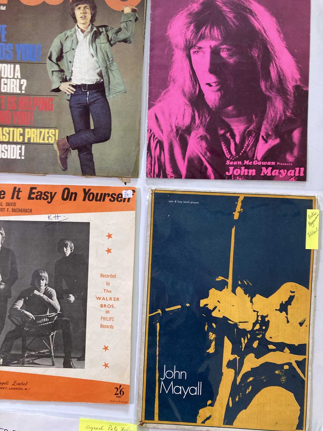 Lot 142 - THE WALKER BROTHERS INC SIGNED PETE FRAME