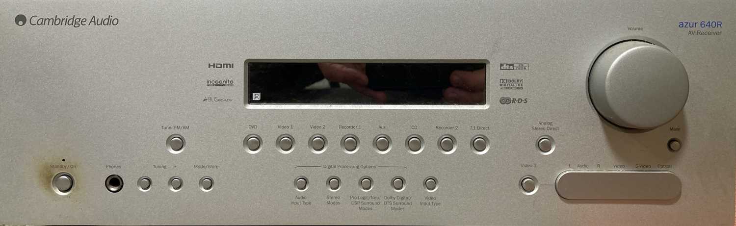 Lot 10 - CAMBRIDGE AUDIO AZUR 640R RECEIVER AMPLIFIER.
