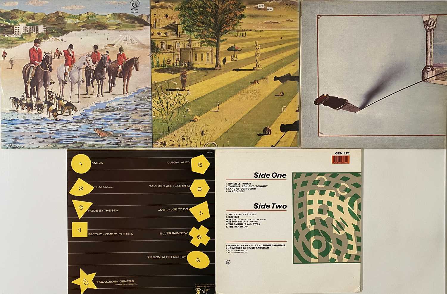 Lot 208 - GENESIS - STUDIO LPs (WITH ORIGINAL UK PINK