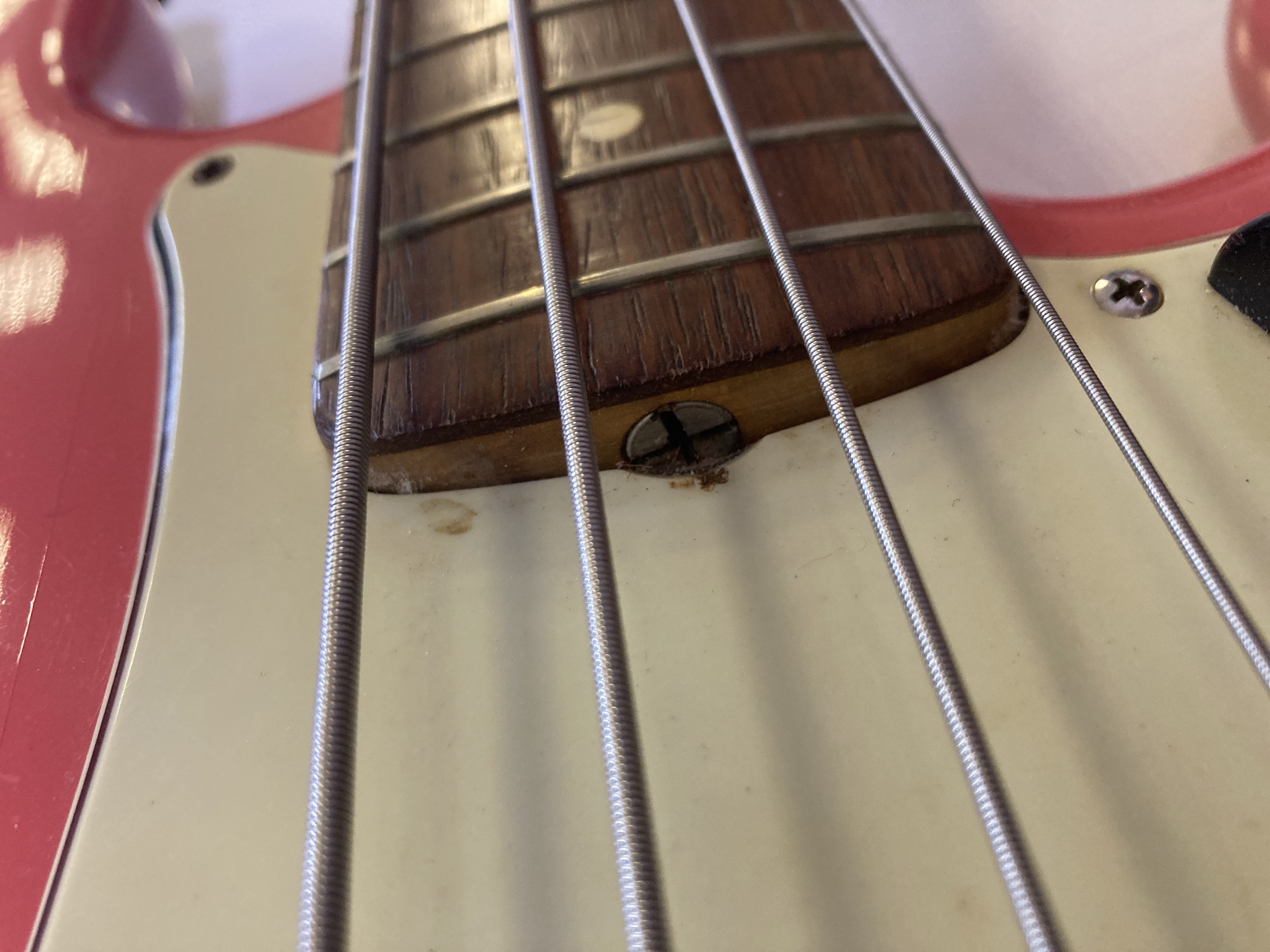 Lot 35 - 1965 PINK FENDER PRECISION BASS