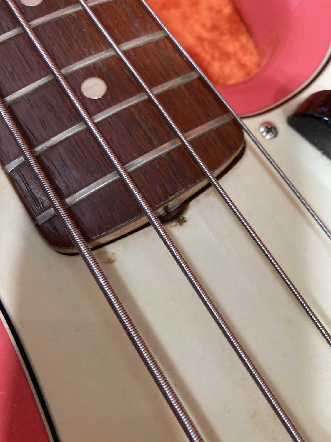 Lot 35 - 1965 PINK FENDER PRECISION BASS