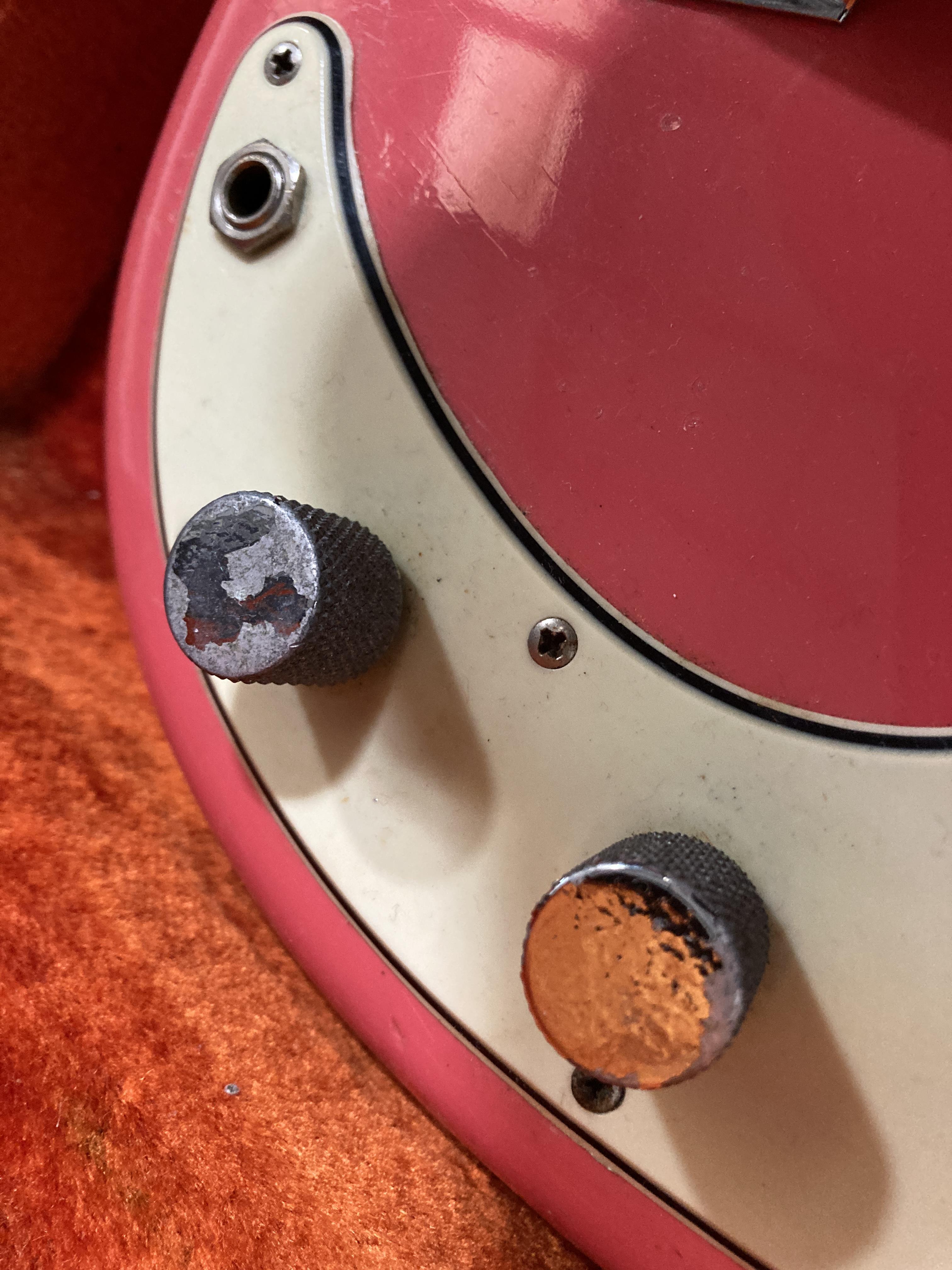 Lot 35 - 1965 PINK FENDER PRECISION BASS