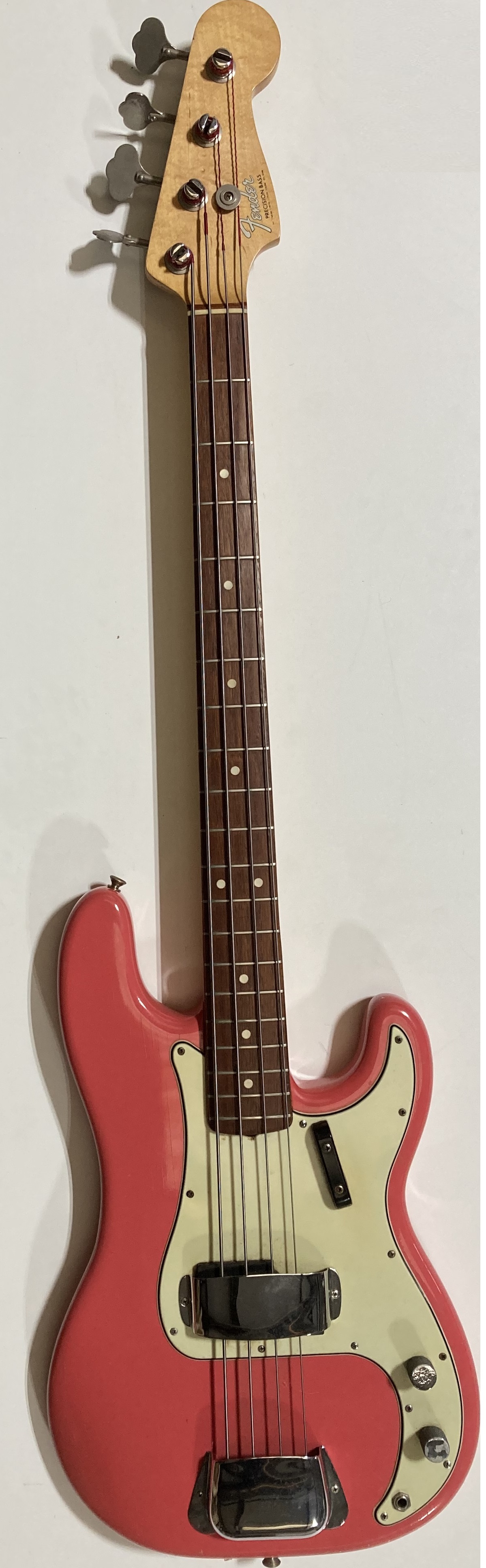 Lot 35 - 1965 PINK FENDER PRECISION BASS
