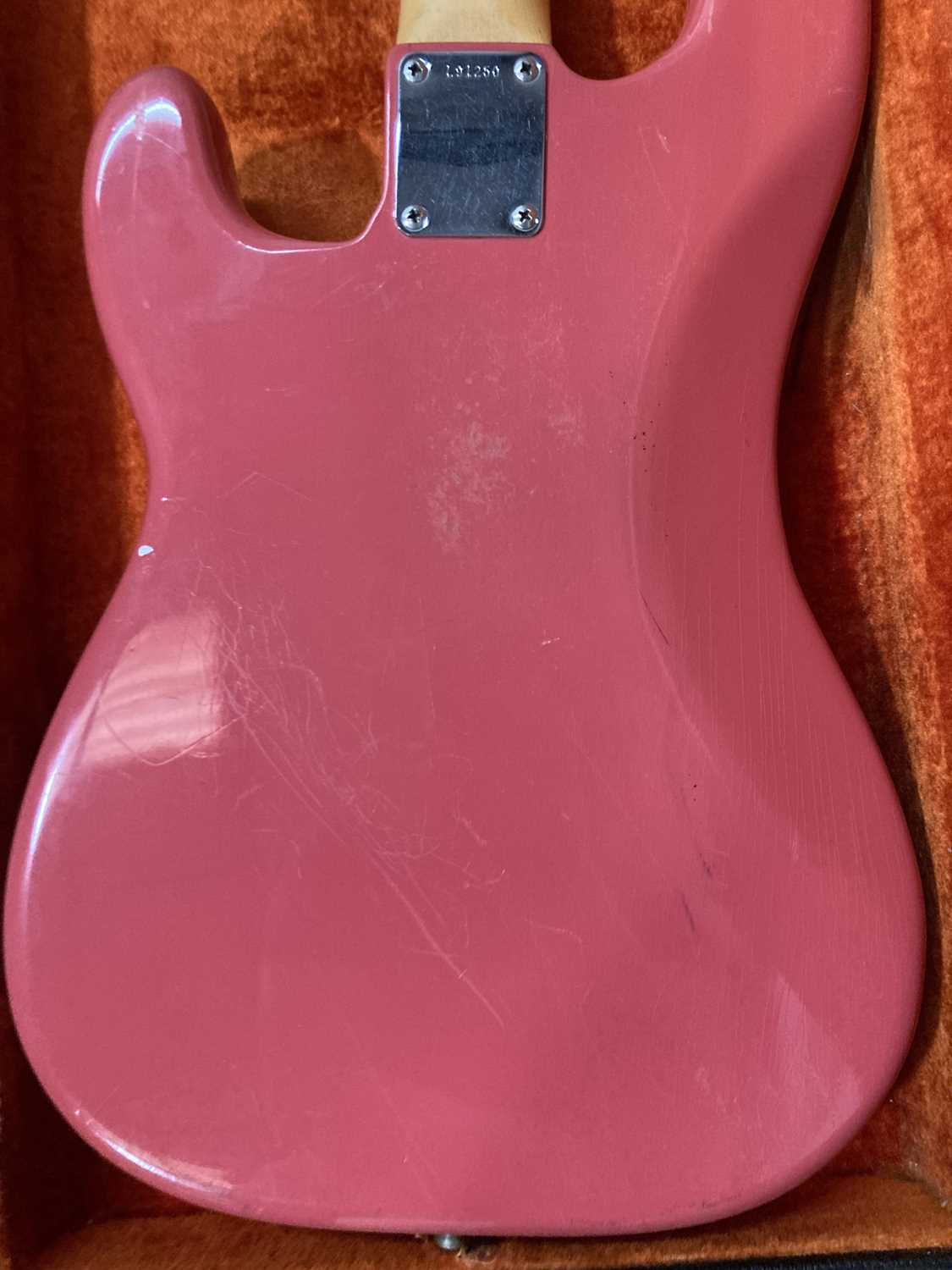 Lot 35 - 1965 PINK FENDER PRECISION BASS