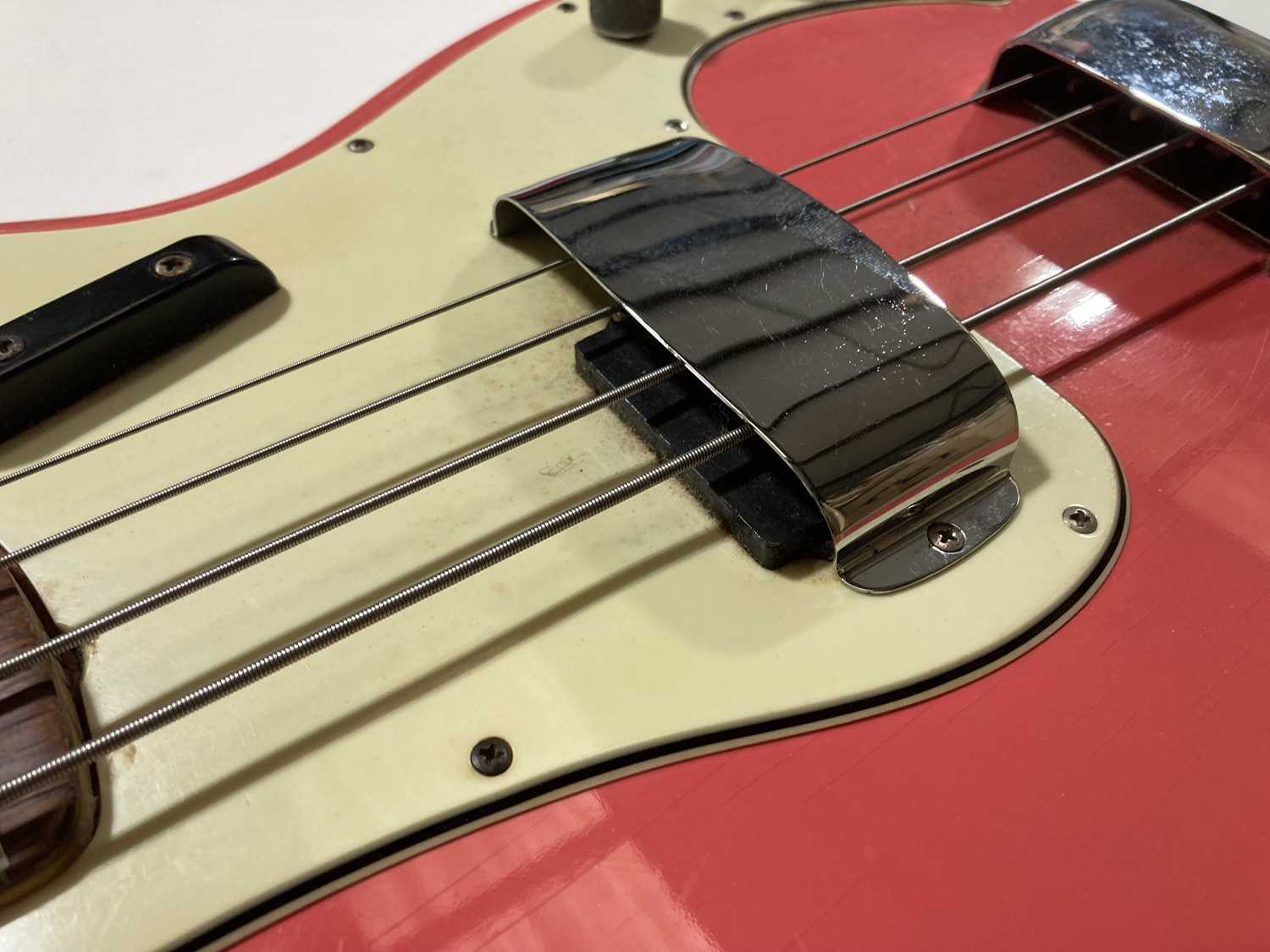 Lot 35 - 1965 PINK FENDER PRECISION BASS