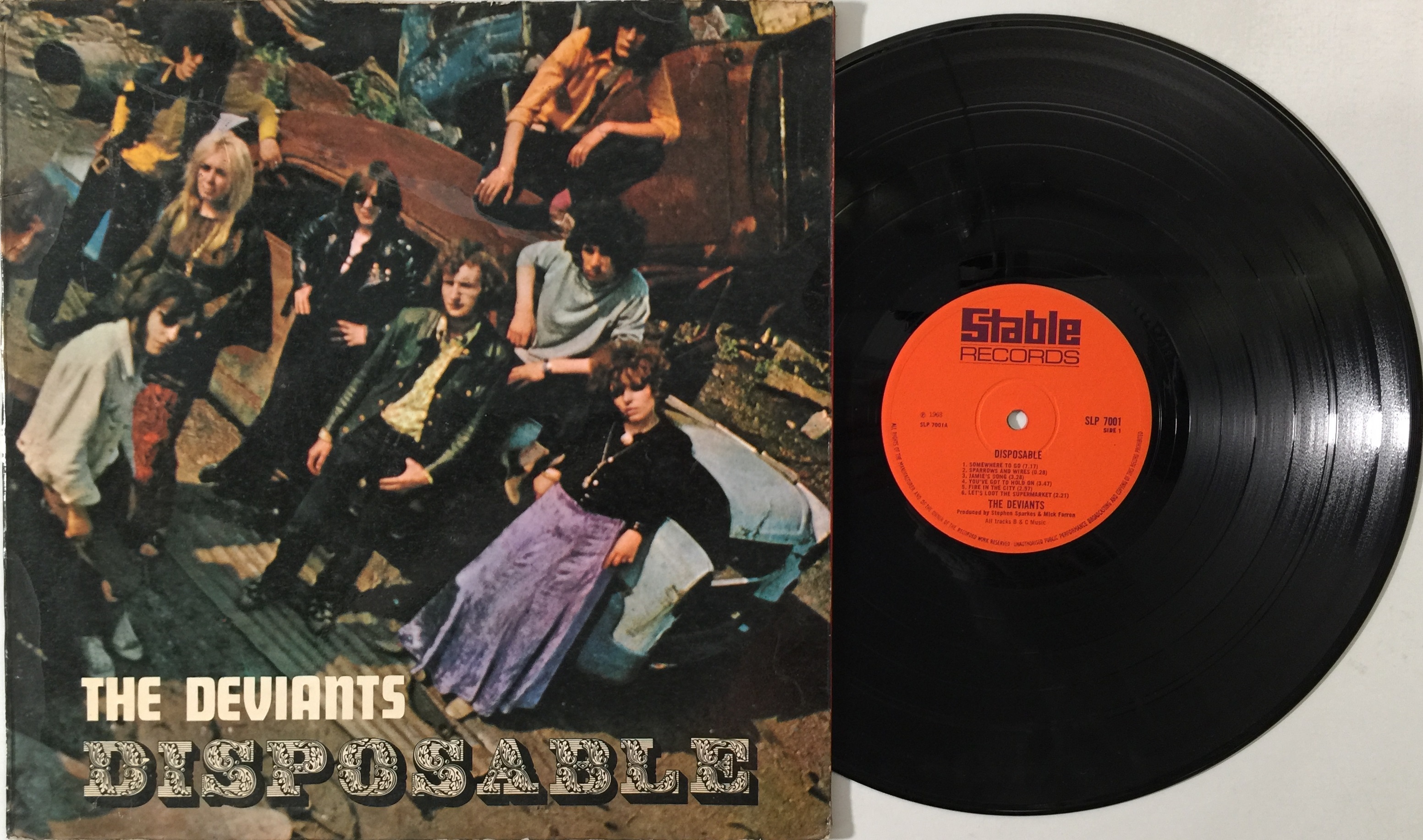 Lot 230 - THE DEVIANTS - DISPOSABLE LP (ORIGINAL UK