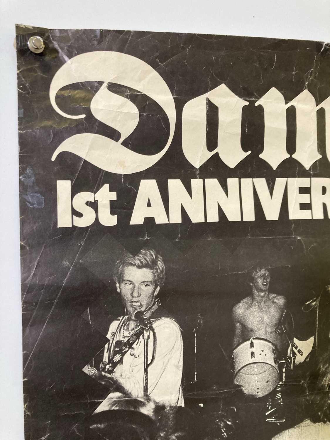 Lot 217 - THE DAMNED - 1ST ANNIVERSARY POSTER.