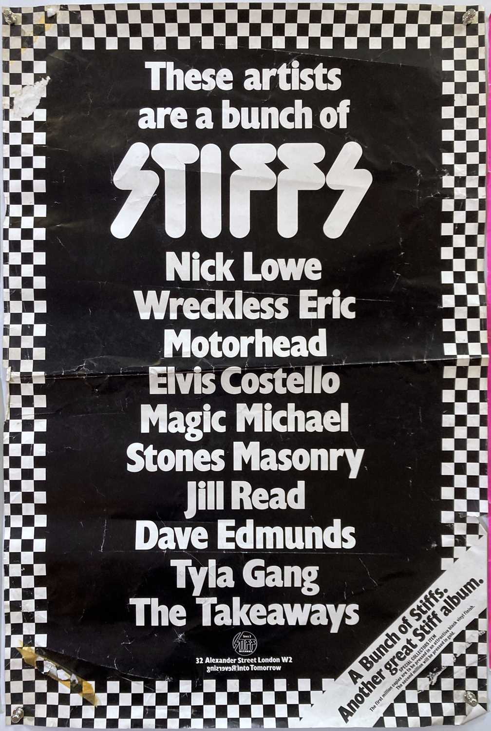 Lot 281 - STIFF RECORDS / NEW WAVE COMPILATION POSTER.
