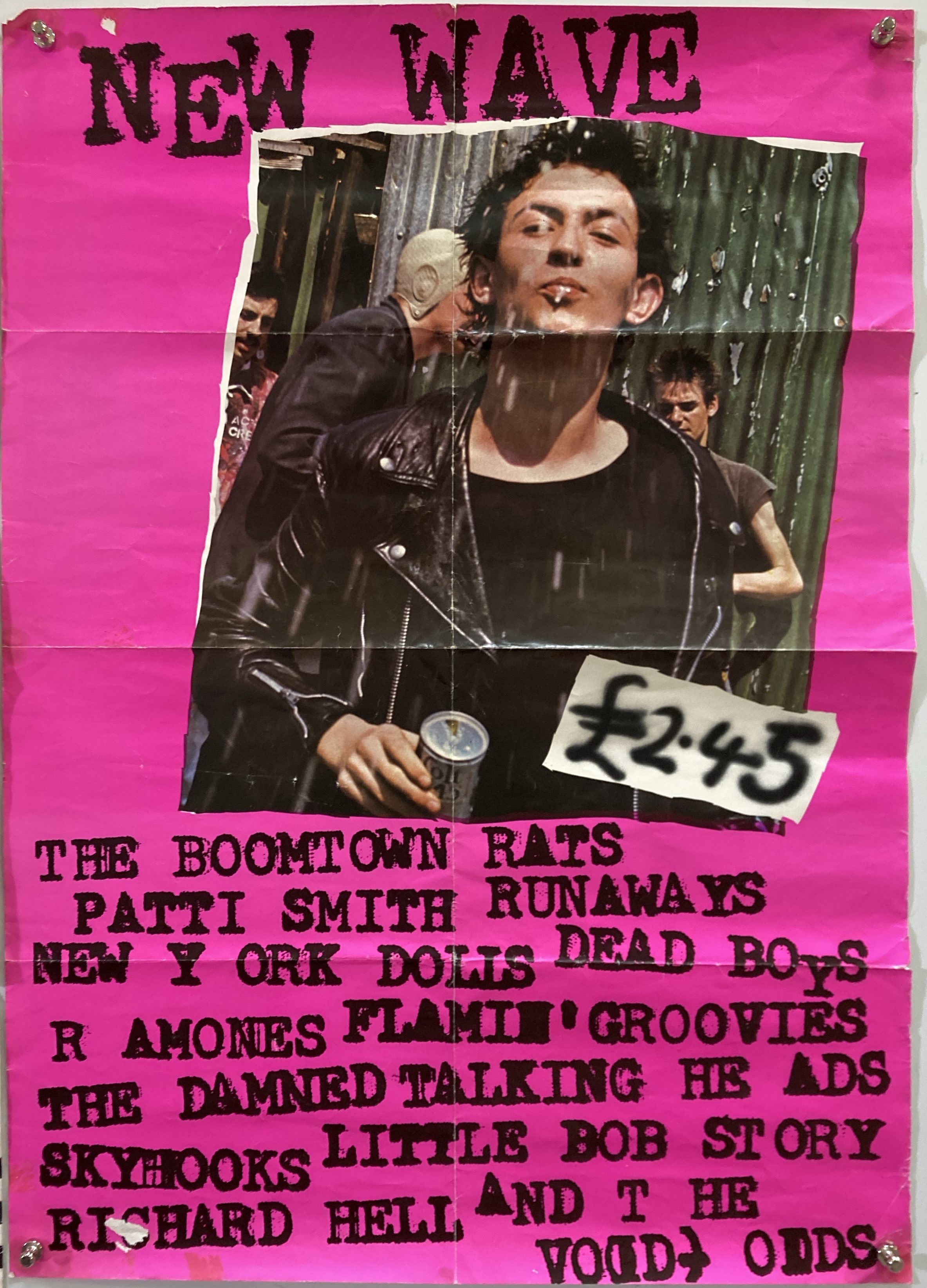 Lot 281 - STIFF RECORDS / NEW WAVE COMPILATION POSTER.