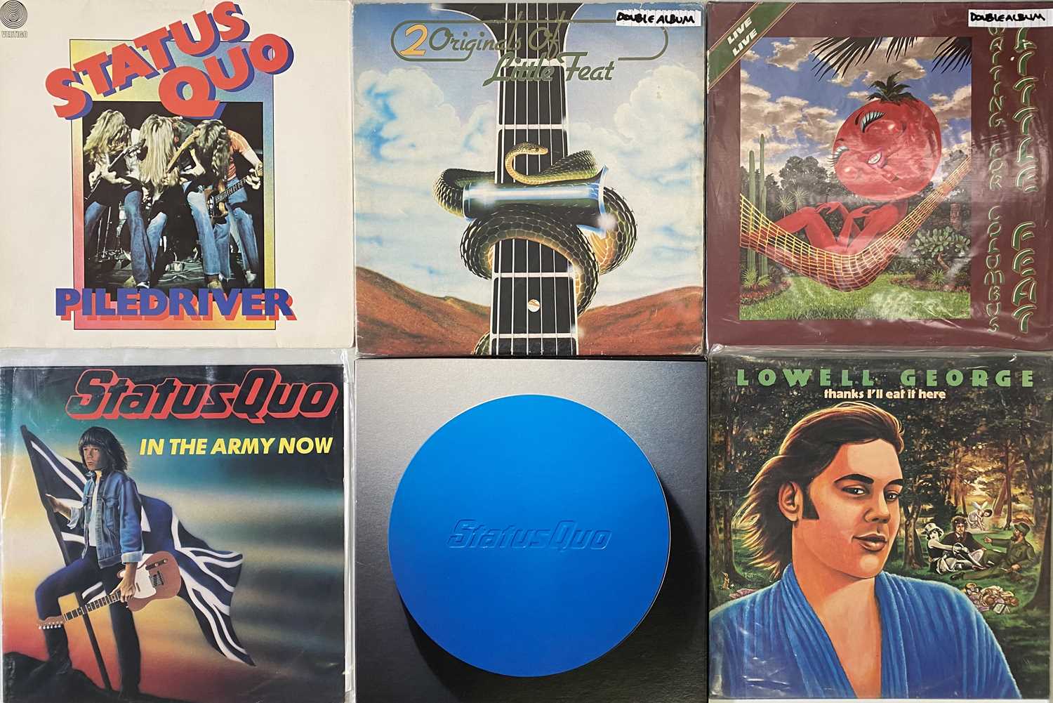 Lot 699 - LITTLE FEAT / STATUS QUO - LP COLLECTION