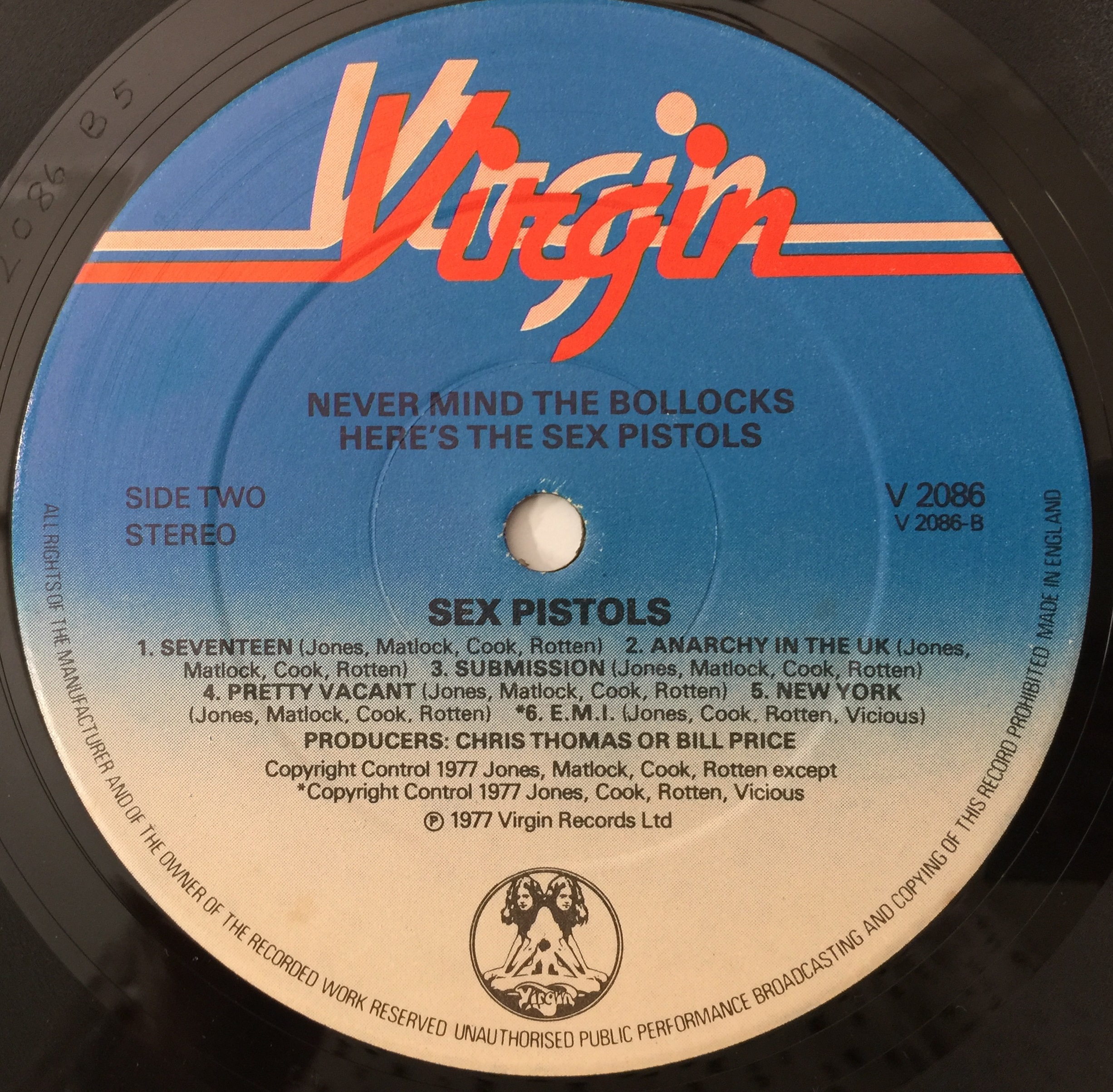 Lot 222 Sex Pistols Never Mind The Bollocks Lp Uk