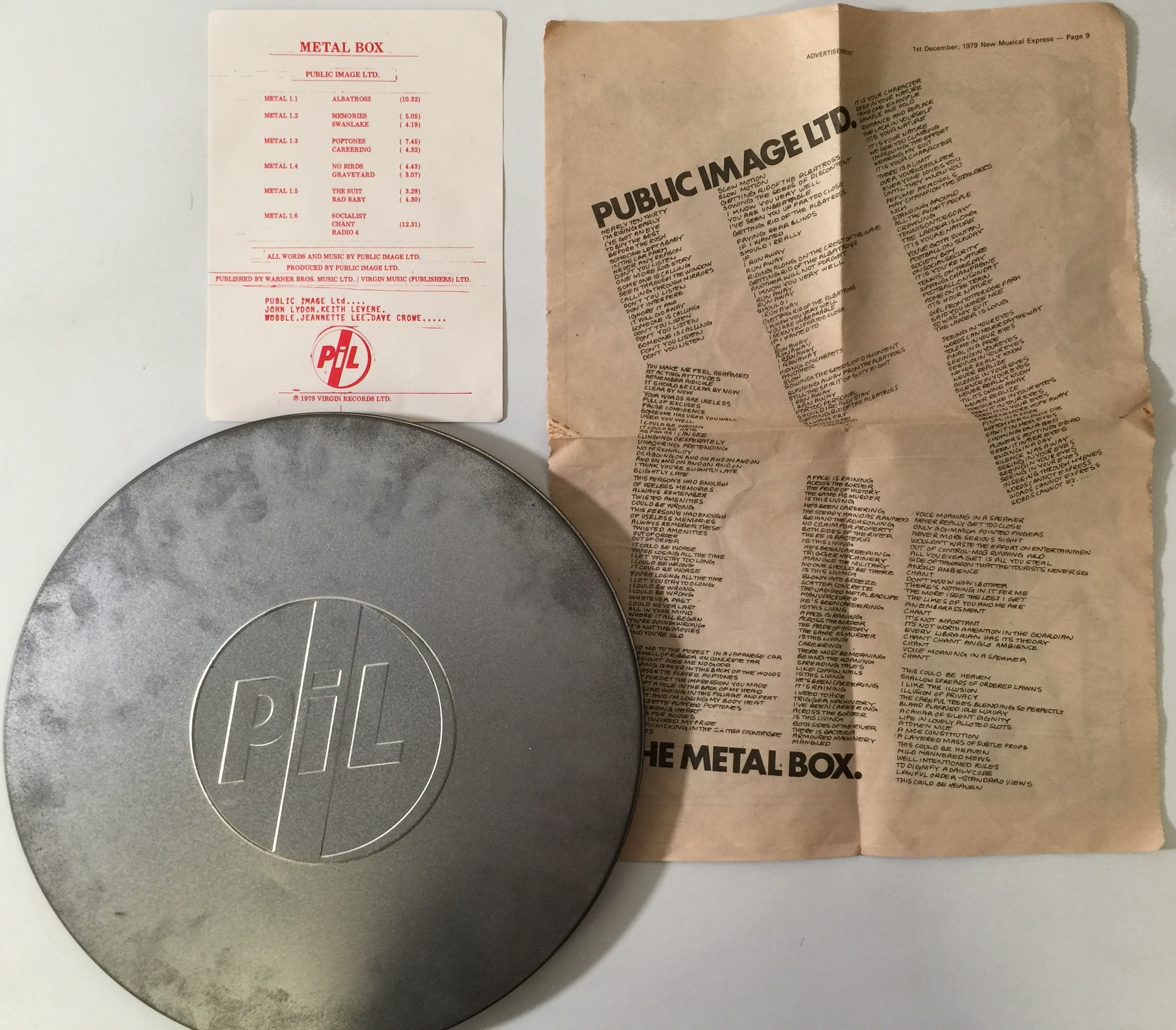 Lot 276 - PiL/PISTOLS/PUNK - LPs (INC. METAL BOX)