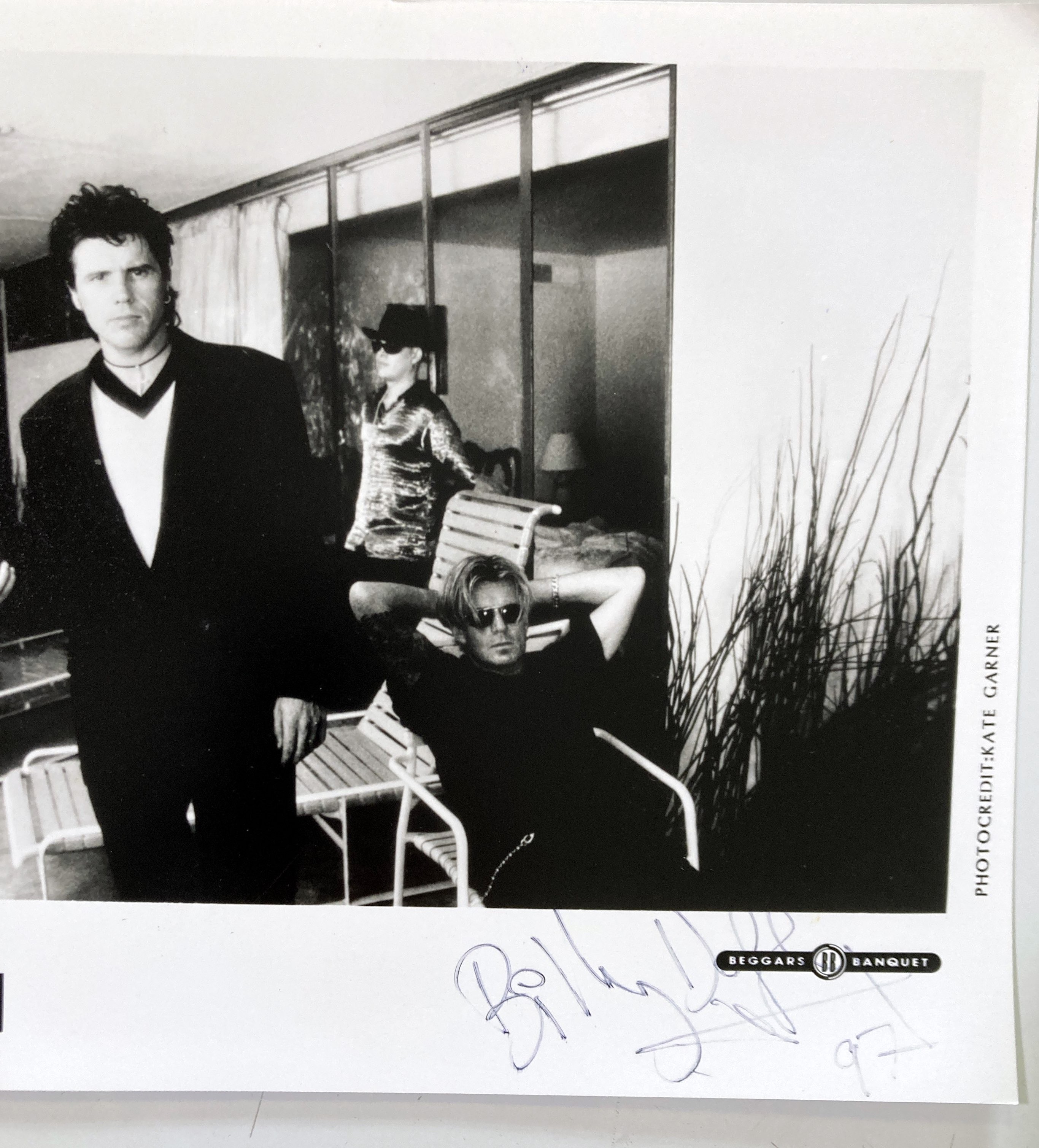 Lot 600 - BILLY DUFFY / THE CULT - POSTERS AND SIGNED