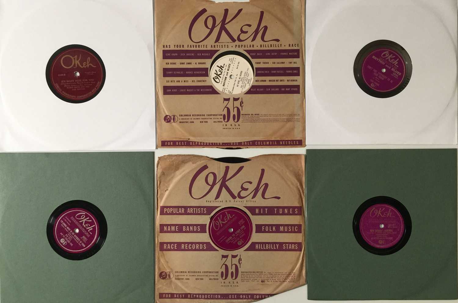 Lot 257 - OKEH RECORDS - ORIGINAL US 10" 78RPM