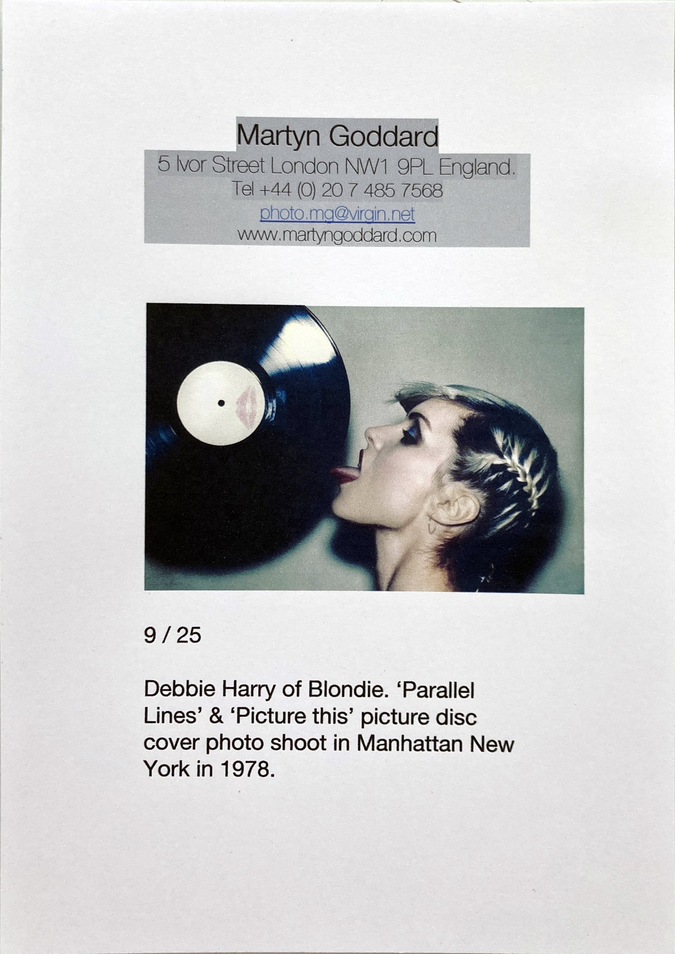 Lot 200 - MARTYN GODDARD - DEBBIE HARRY.