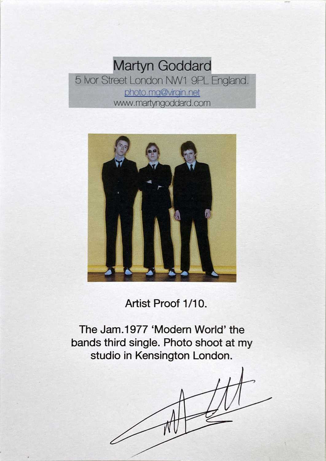 Lot 201 - MARTYN GODDARD - THE JAM, 1977.