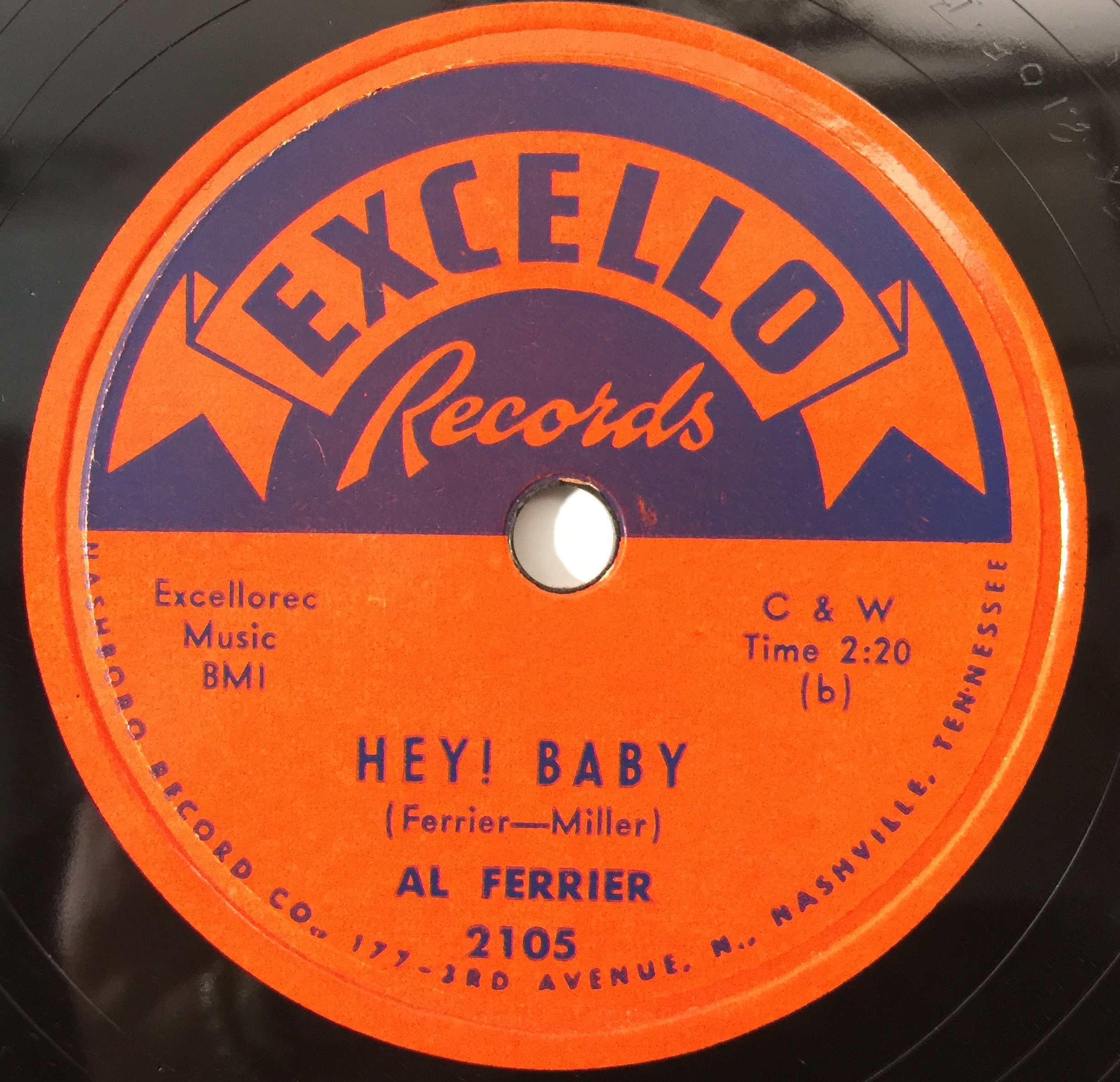 Lot 271 - AL FERRIER - HEY! BABY - ORIGINAL US 10"