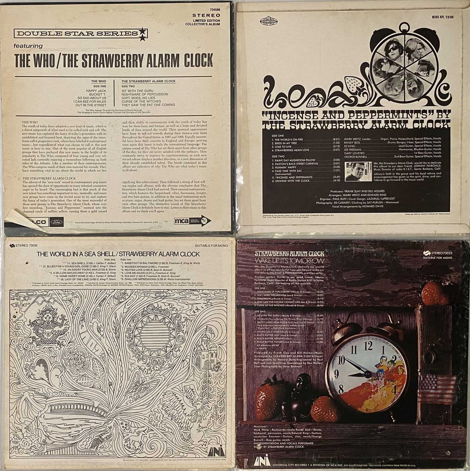 Lot 724 - THE STRAWBERRY ALARM CLOCK - LP RARITIES