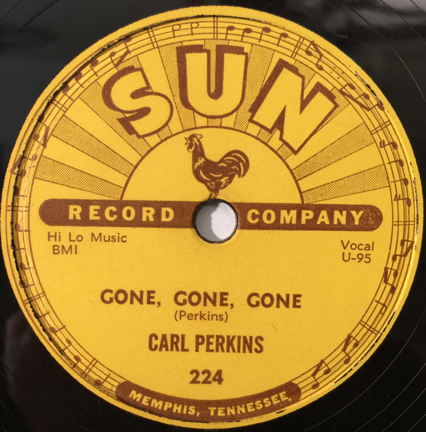 Lot 277 - CARL PERKINS - SUN 224 - GONE, GONE, GONE