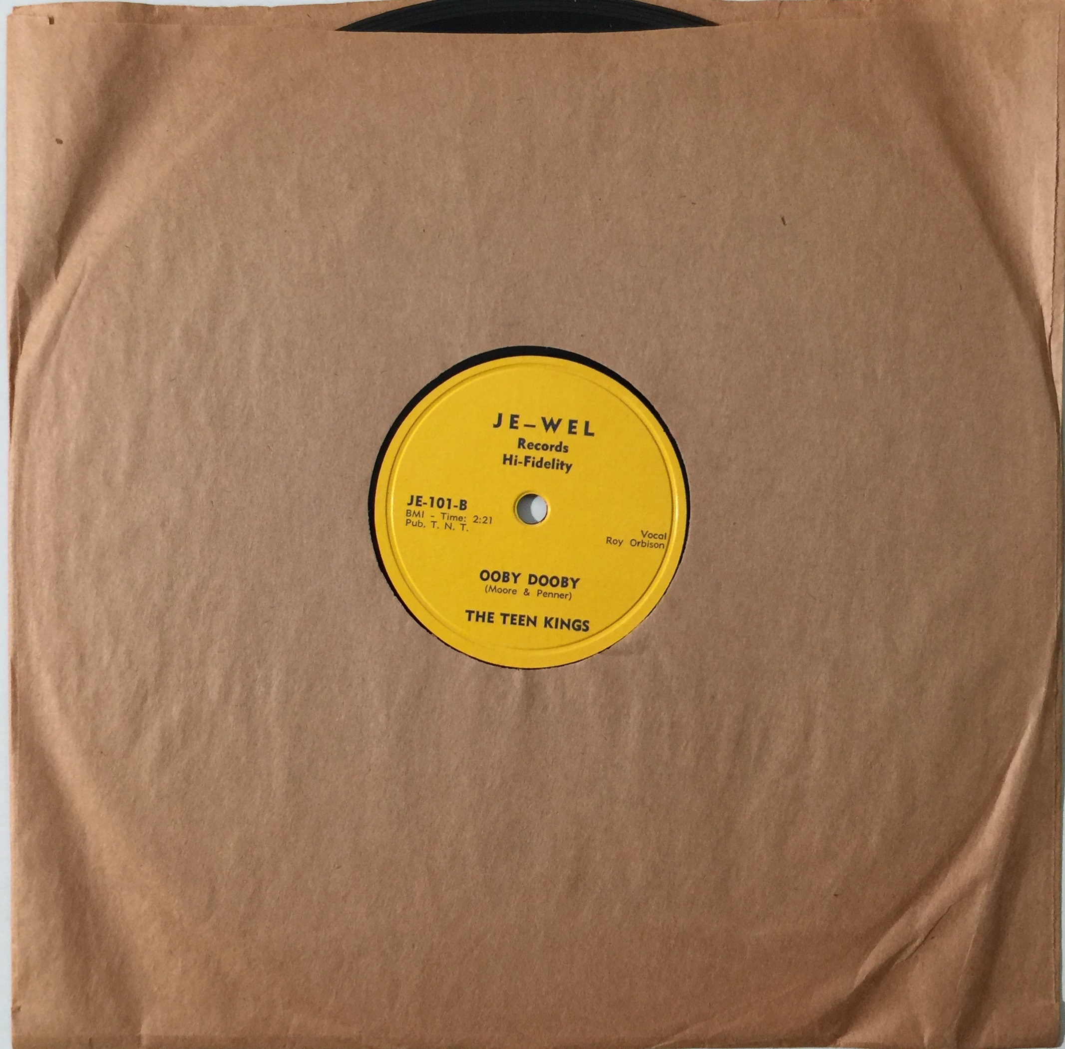 Lot 295 - THE TEEN KINGS (ROY ORBISON ) - OOBY DOOBY-