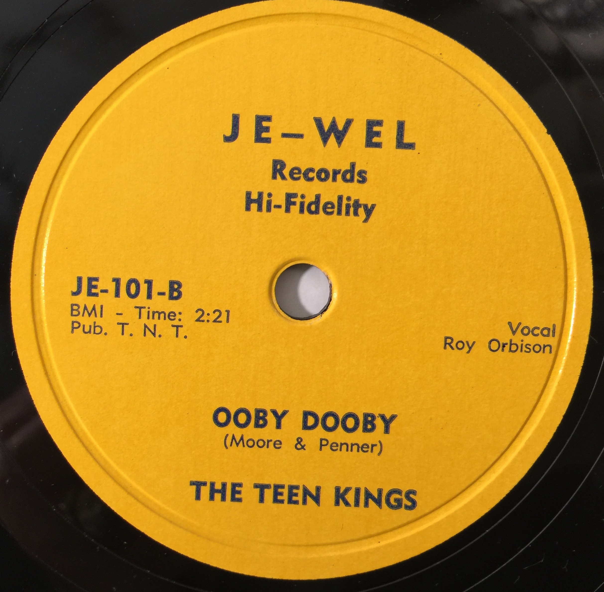Lot 295 - THE TEEN KINGS (ROY ORBISON ) - OOBY DOOBY-