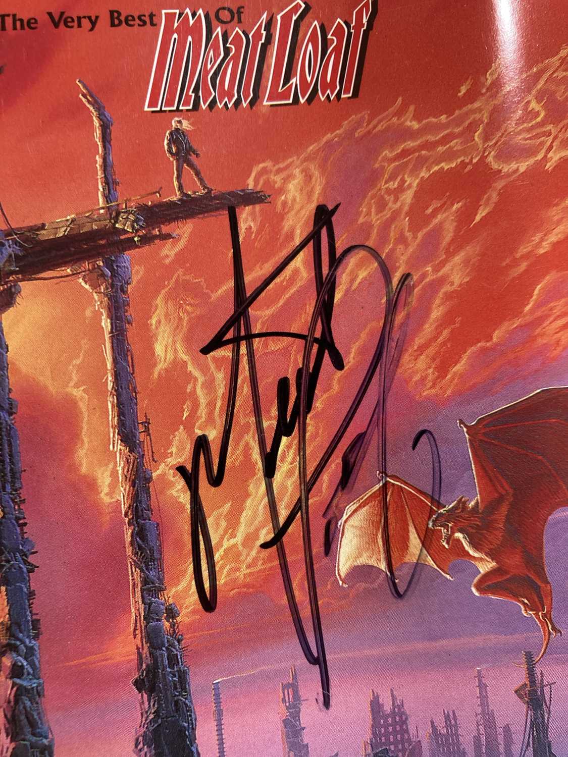 Lot 301 - MEAT LOAF - SIGNED CDS.