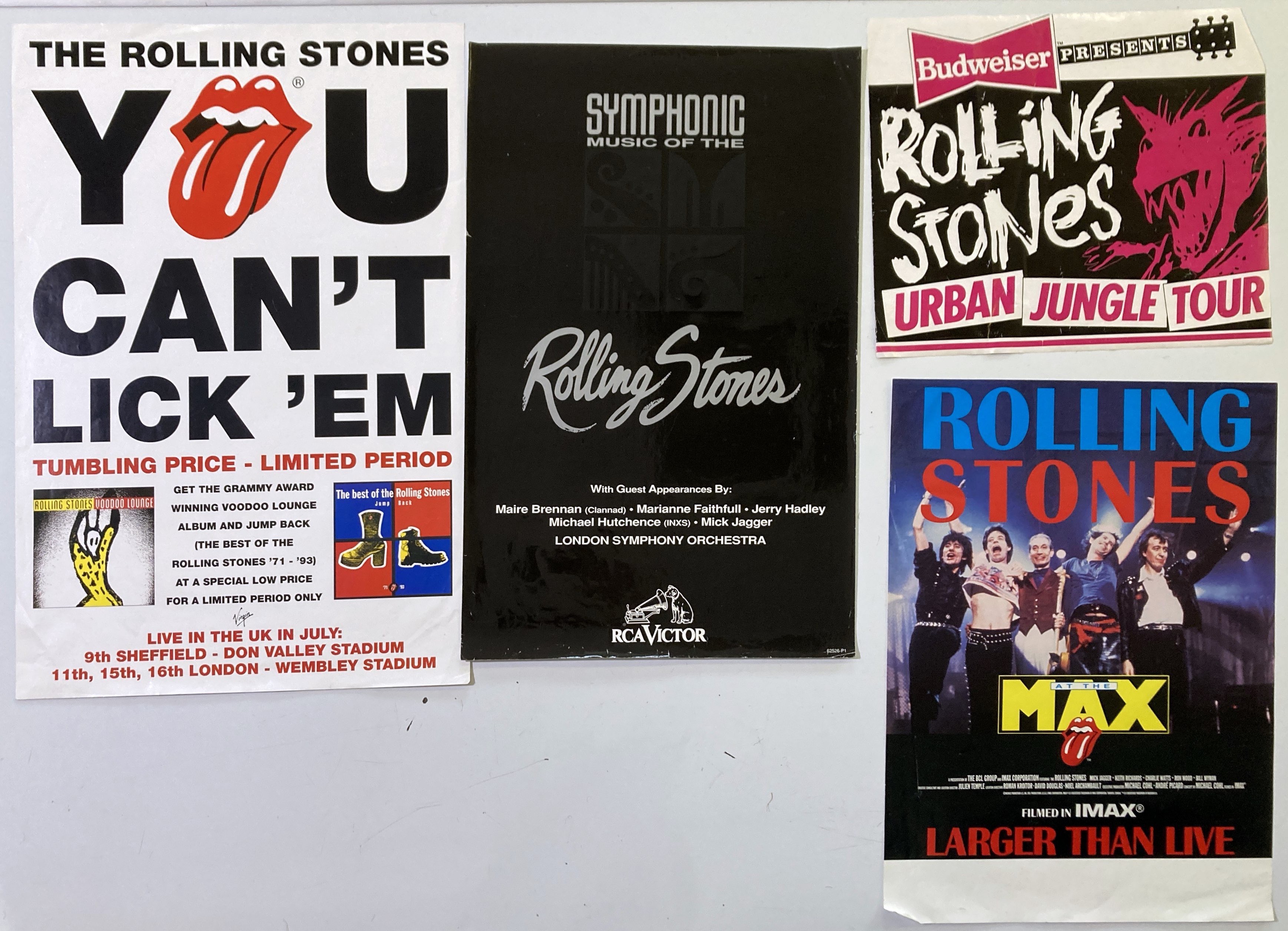 Lot 1860466 - ROLLING STONES POSTERS / MARIANNE