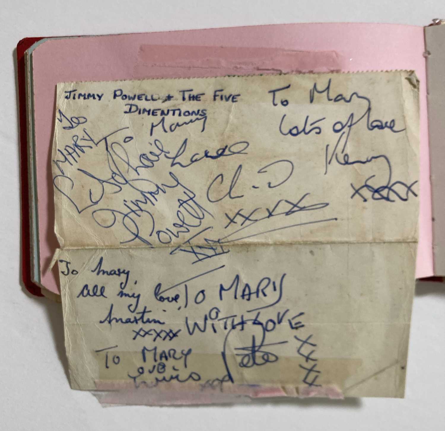 Lot 315 - 1960S AUTOGRAPH BOOK INC THE PRETTY THINGS.