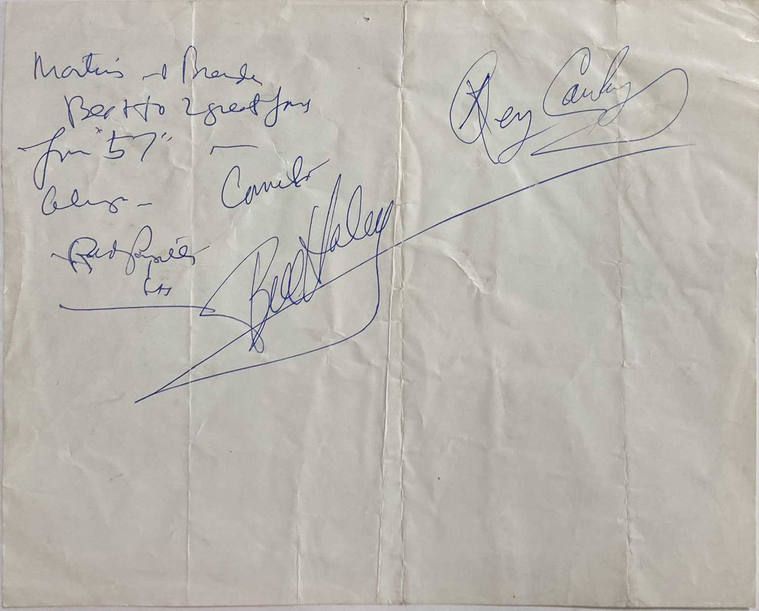 Lot 390 - ROCK N ROLL AUTOGRAPHS - CHUCK BERRY / GENE