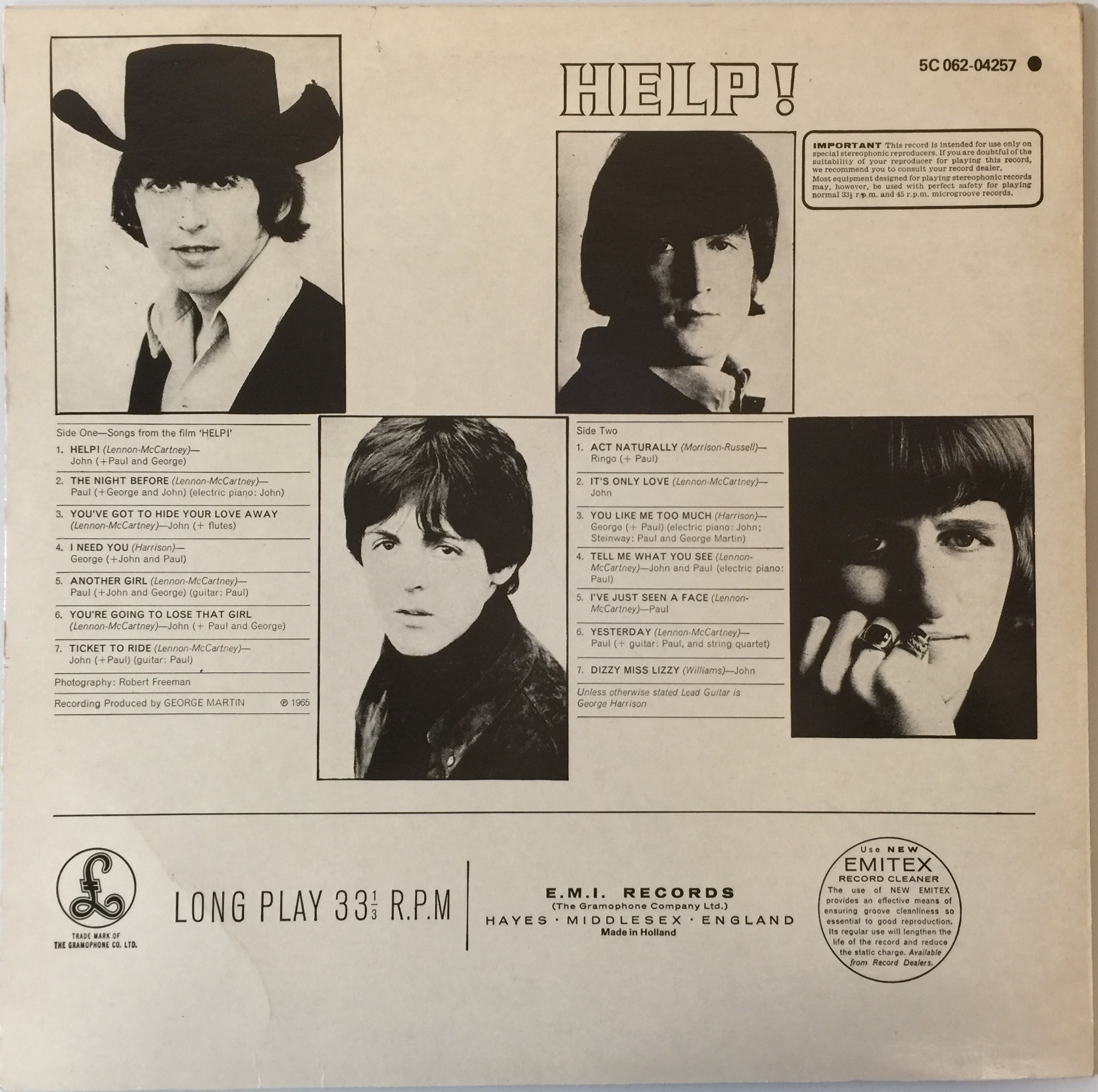 Lot 73 - THE BEATLES - HELP LP (SWEDISH 'SHELL' COVER