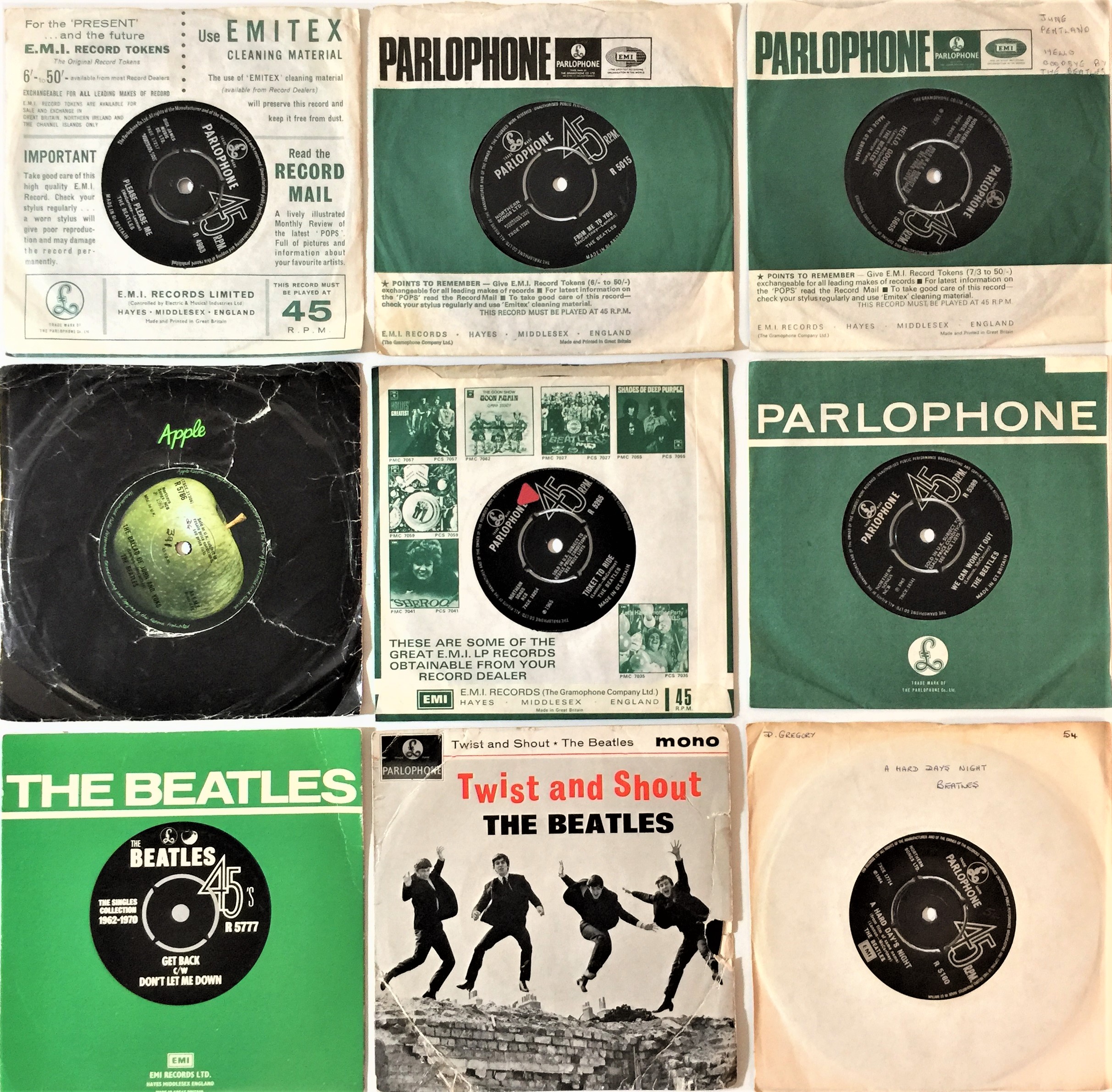 Lot 76 - THE BEATLES - 7''/EP COLLECTION
