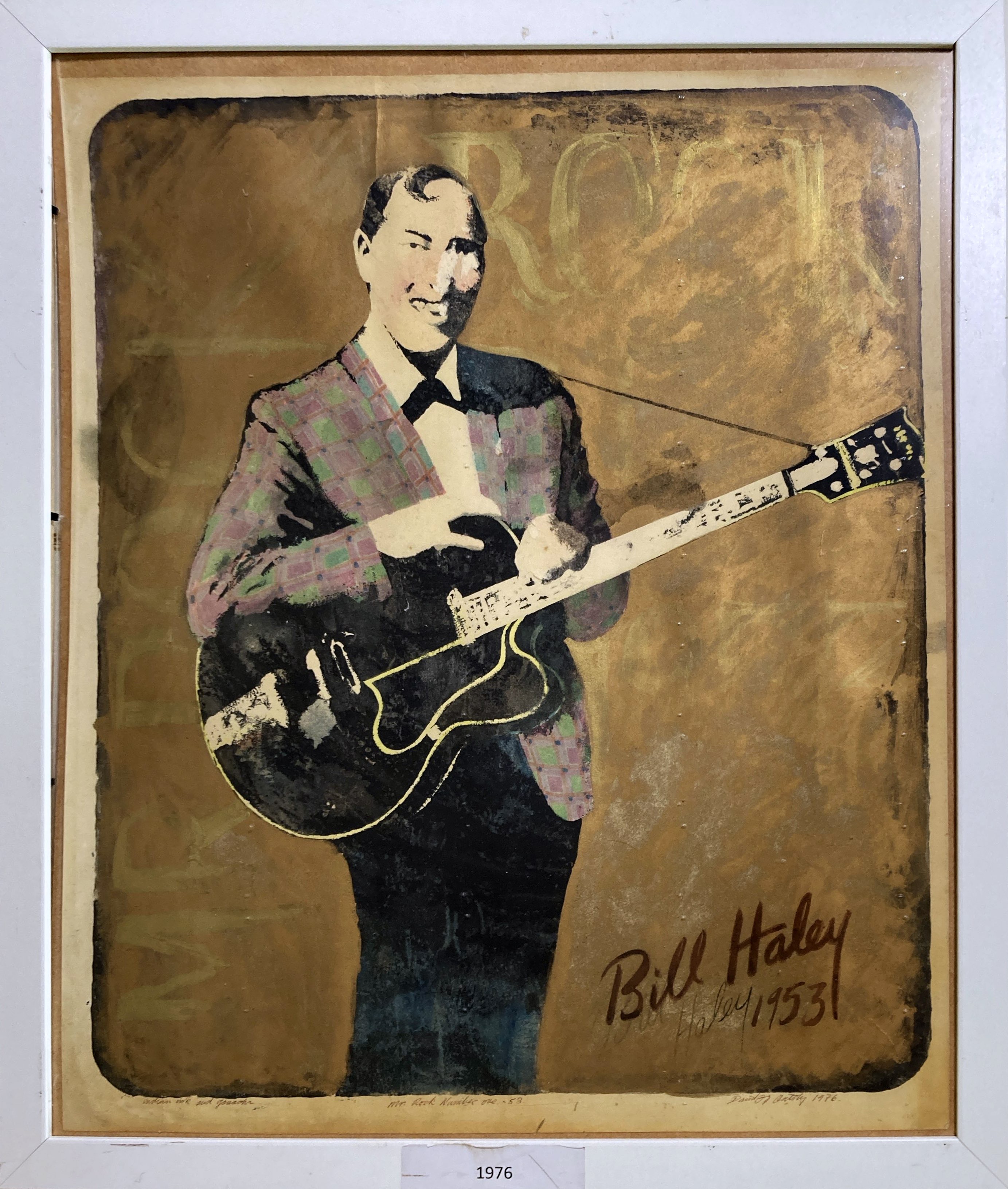 Lot 431 - BILL HALEY - DAVID OXTOBY SIGNED ORIGINAL