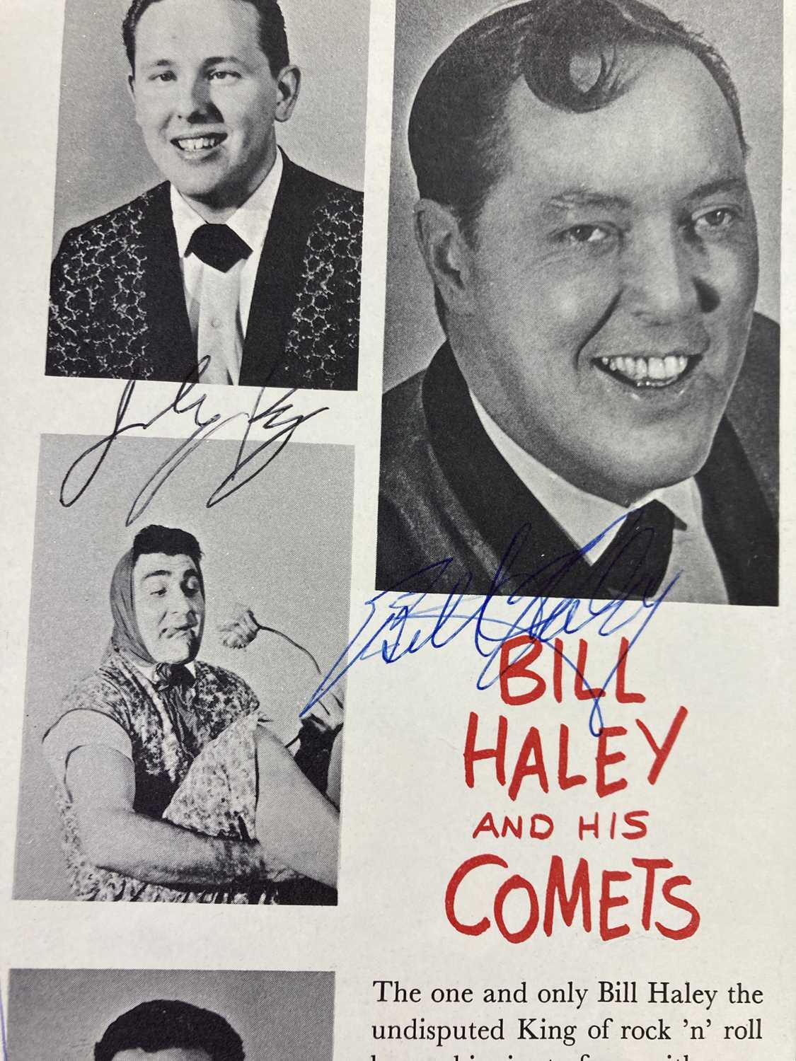 Lot 419 - BILL HALEY - A PAIR OF SIGNED ORIGINAL